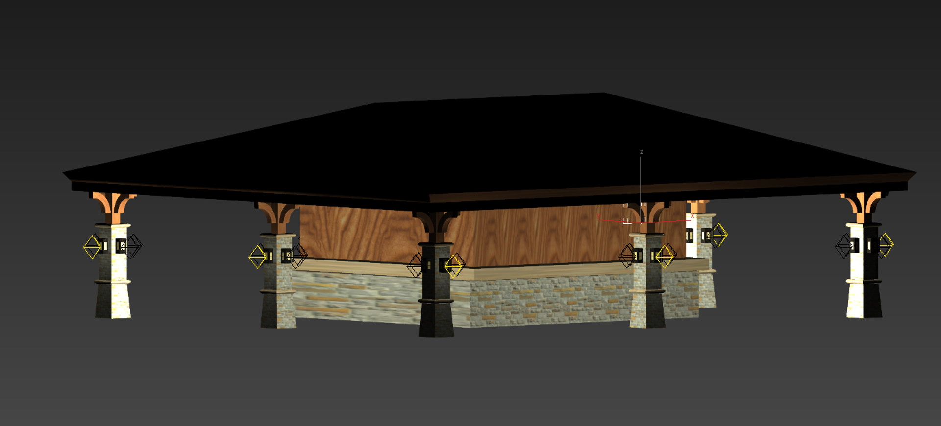 3d pavilion parks model