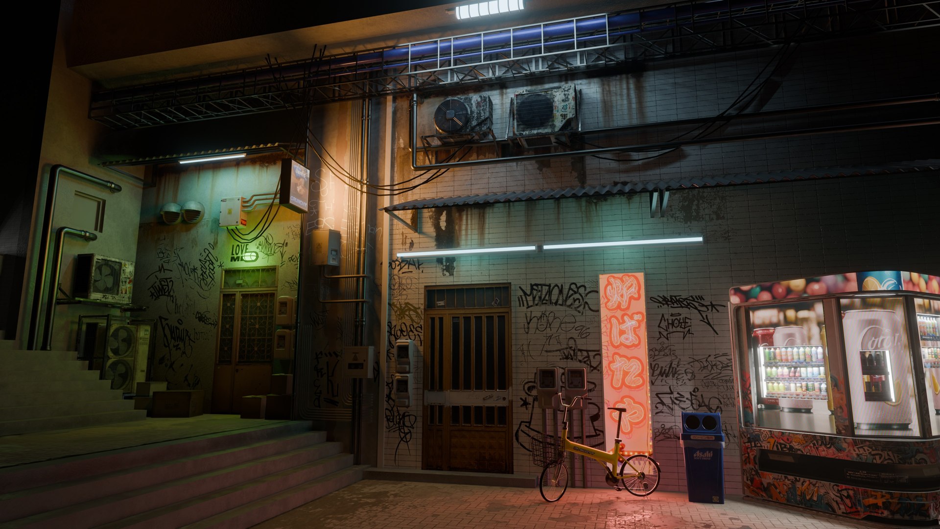 3D Nook Place Cyberpunk Model - TurboSquid 2258662