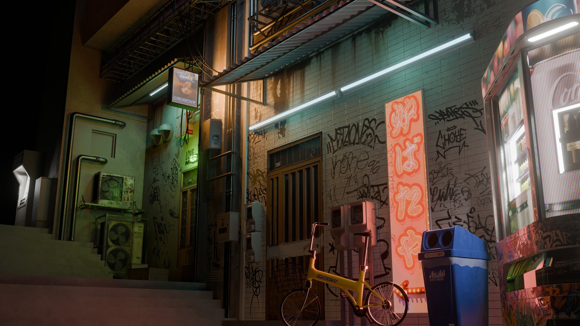 3D Nook Place Cyberpunk Model - TurboSquid 2258662