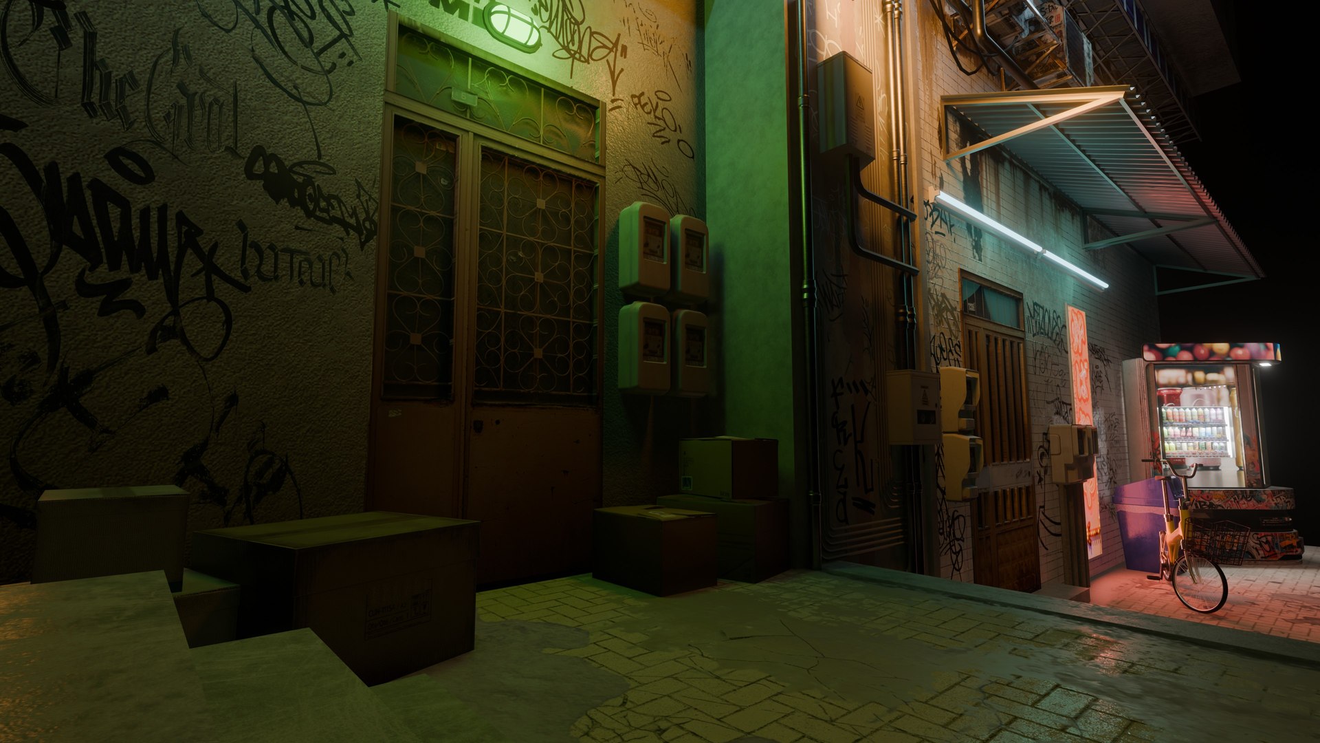 3D Nook Place Cyberpunk Model - TurboSquid 2258662