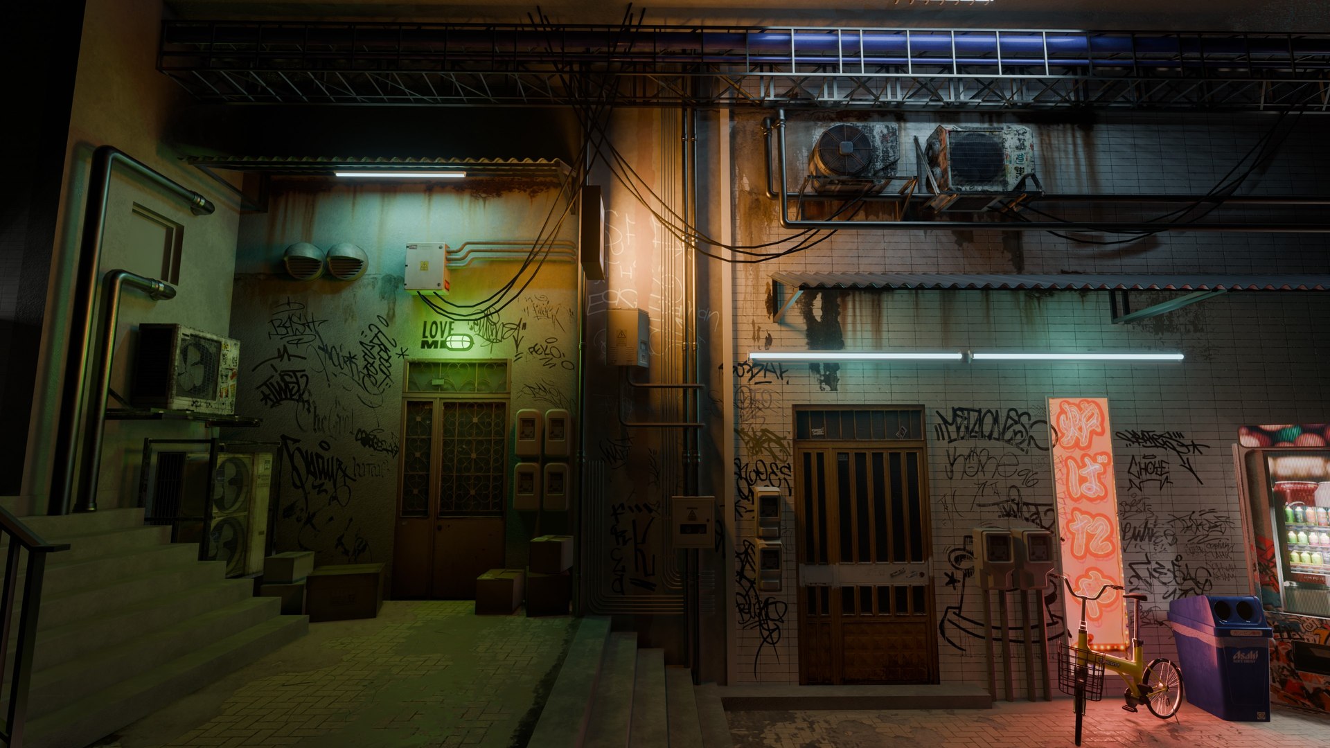 3D Nook Place Cyberpunk Model - TurboSquid 2258662