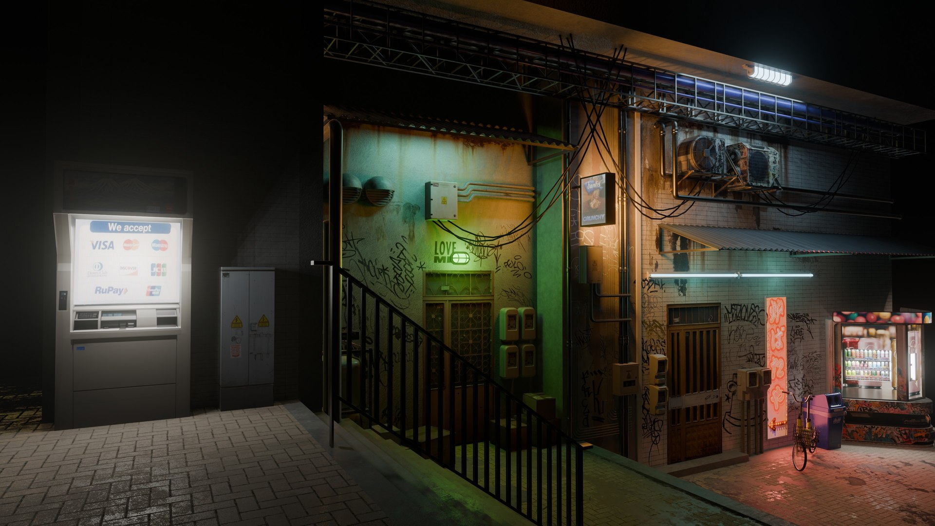 3D Nook Place Cyberpunk Model - TurboSquid 2258662