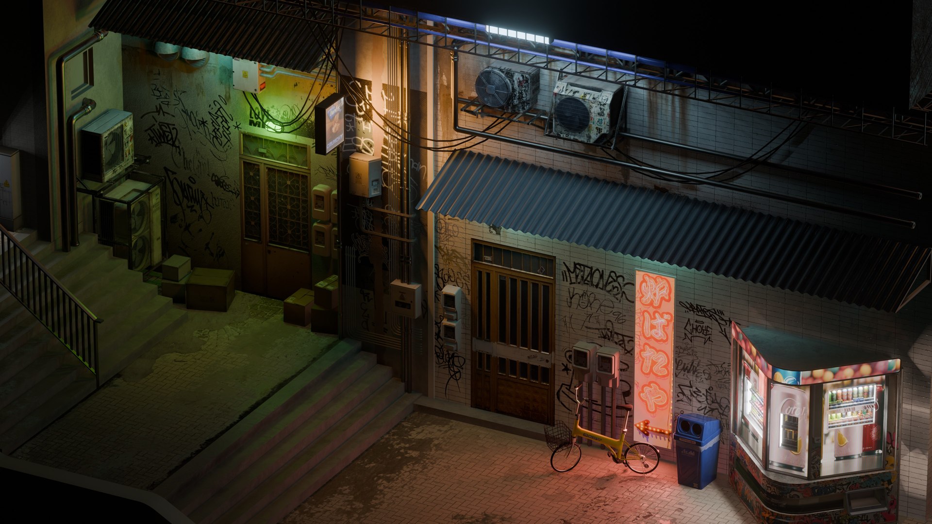 3D Nook Place Cyberpunk Model - TurboSquid 2258662
