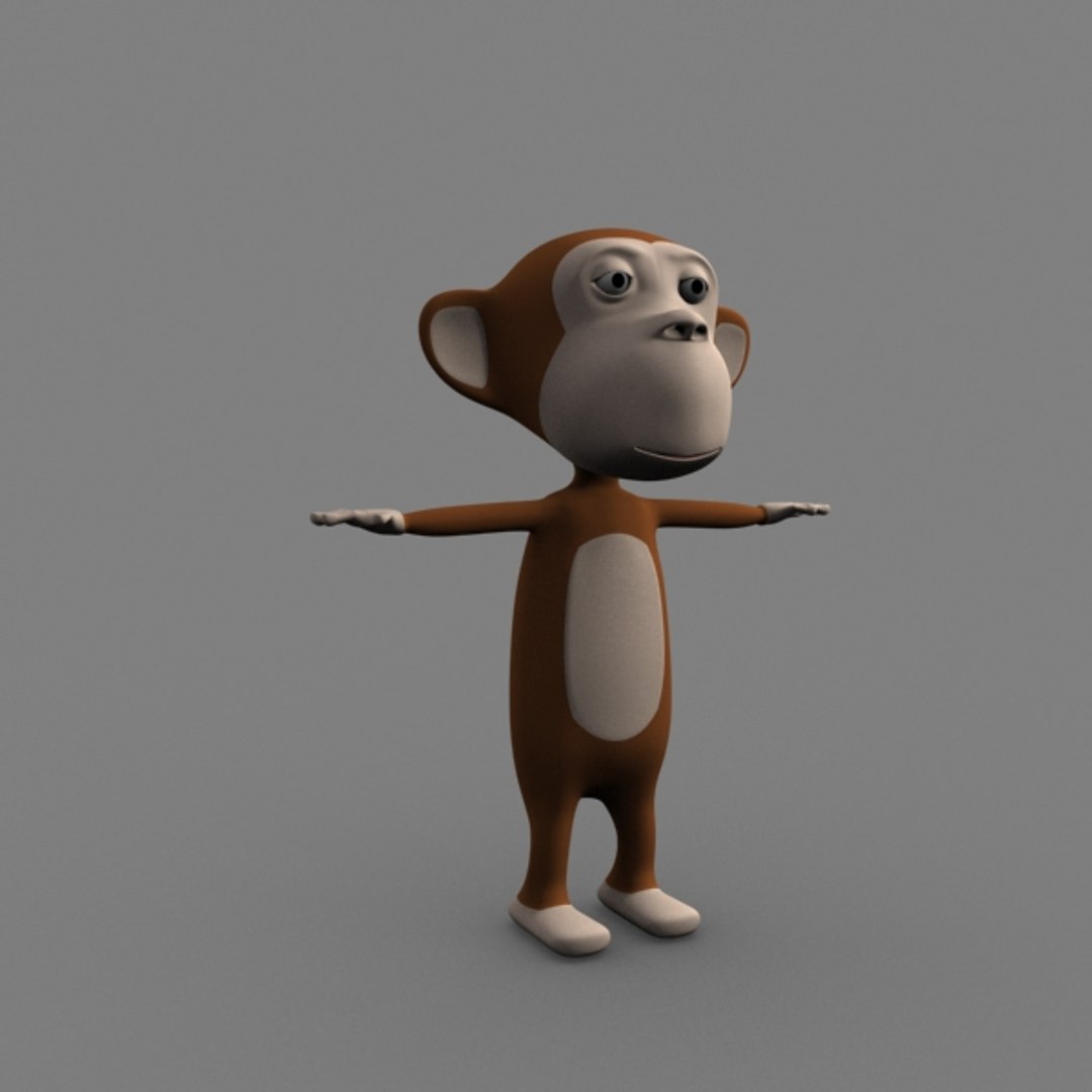 3d Monkey Character