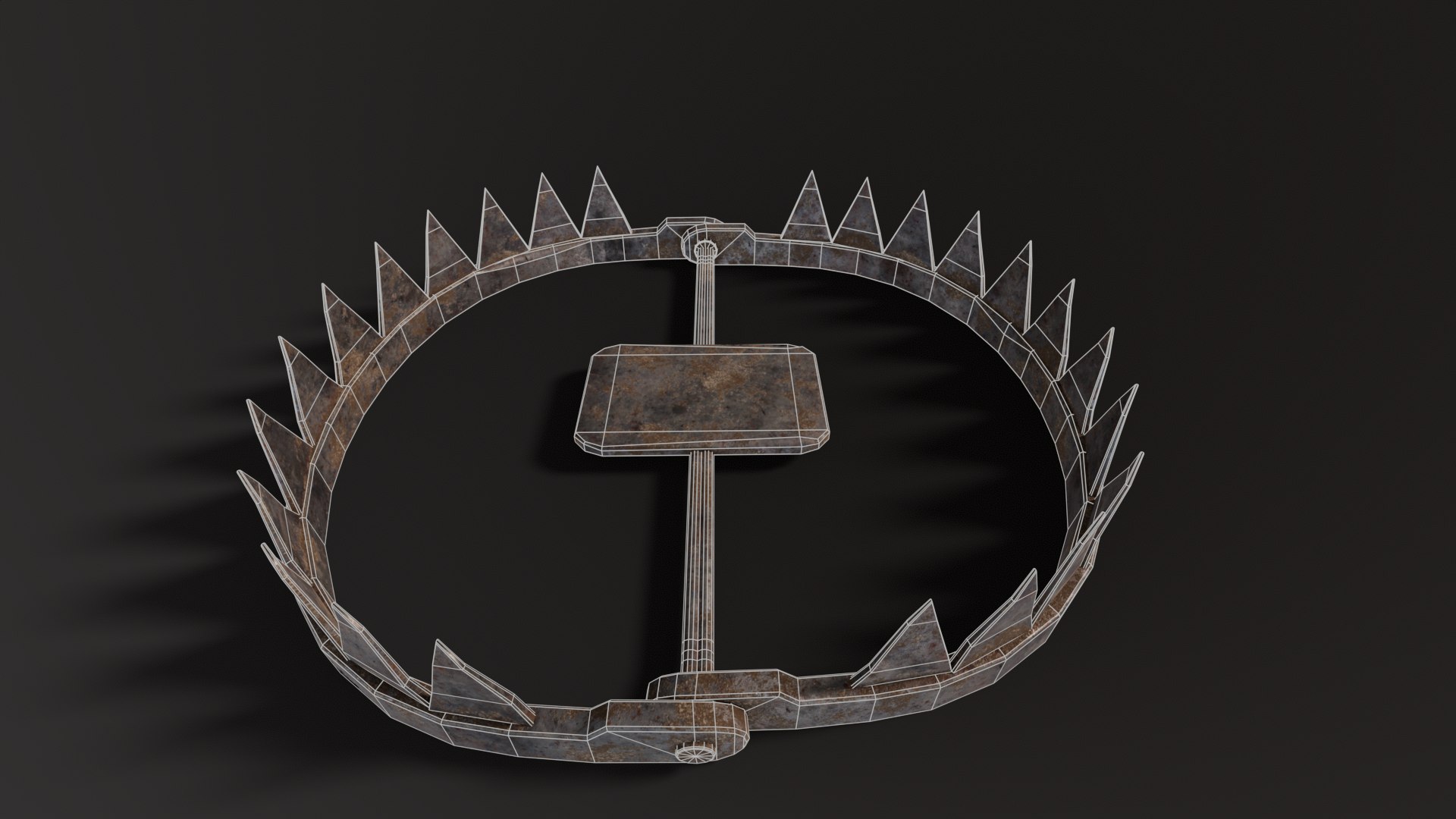 3D Open Bear Trap - TurboSquid 2232004