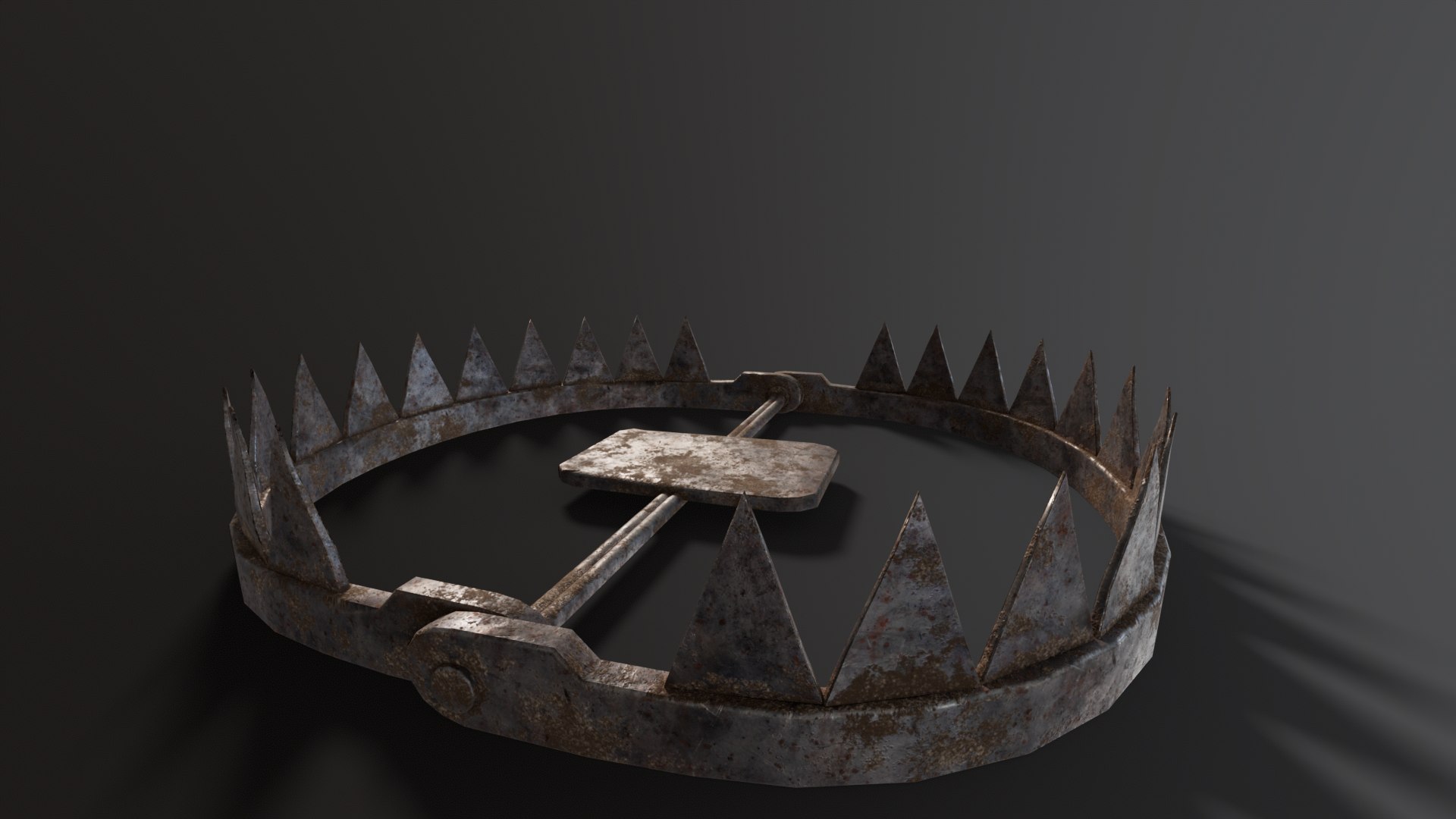 3D Open Bear Trap - TurboSquid 2232004