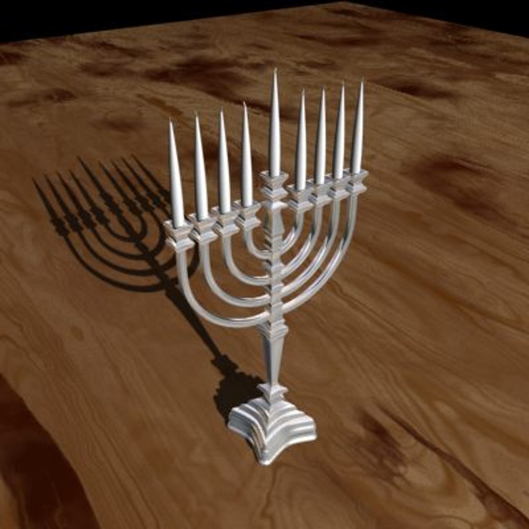 Silver Menorah 3ds