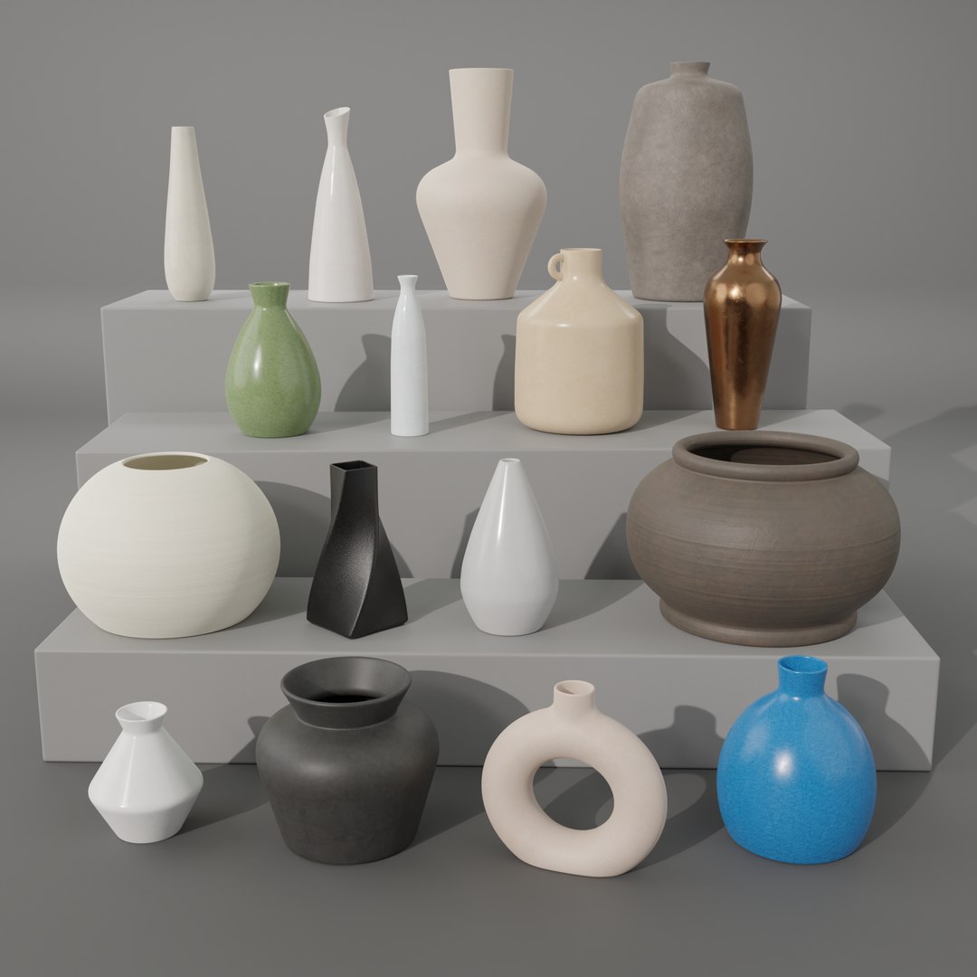 3D Decorative Vases Model - TurboSquid 1952480