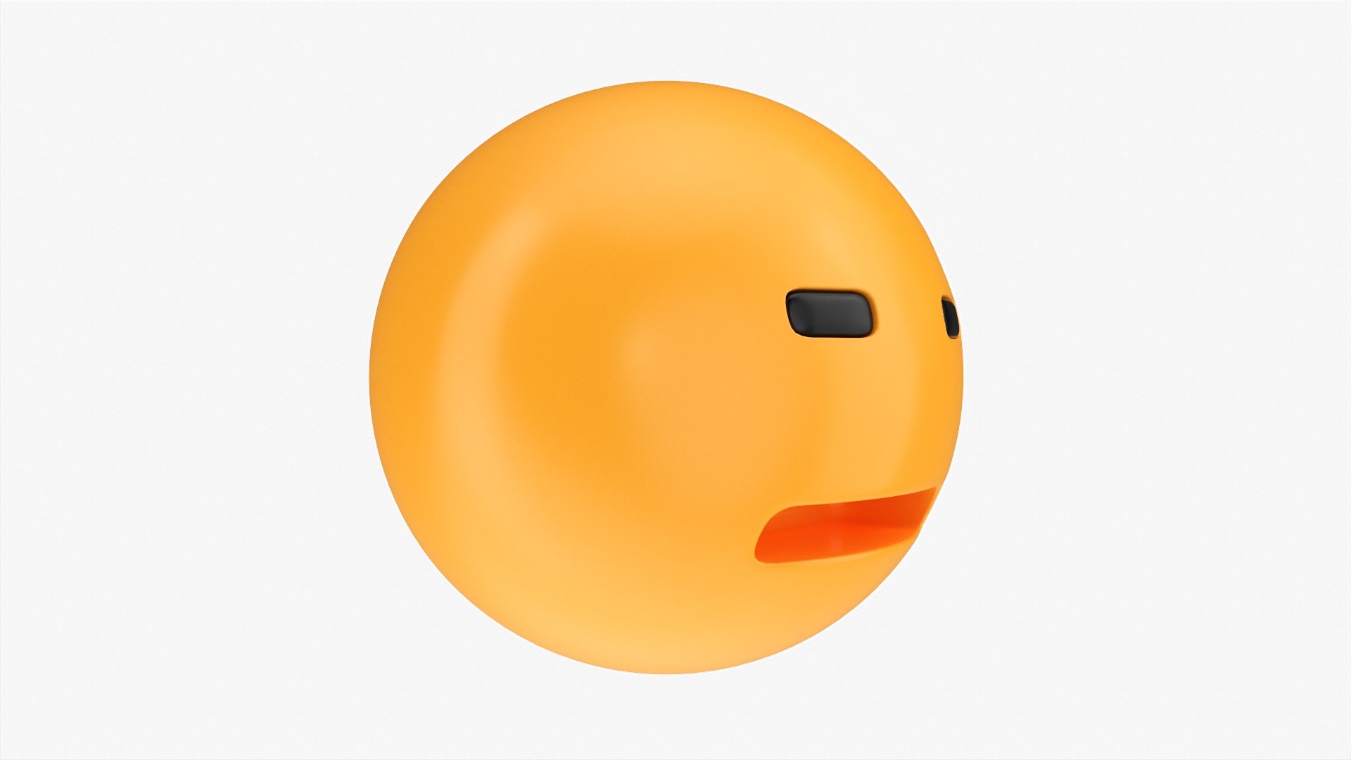 Free 3D Model Emoji 016 Expressionless - TurboSquid 1817411
