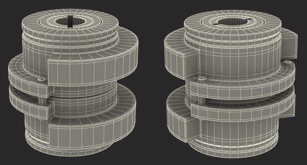 3d model of industrial painted joint 5