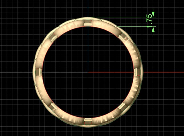 modelo 3d Anillo de cadena 06 en tamaño estadounidense - TurboSquid 1669035