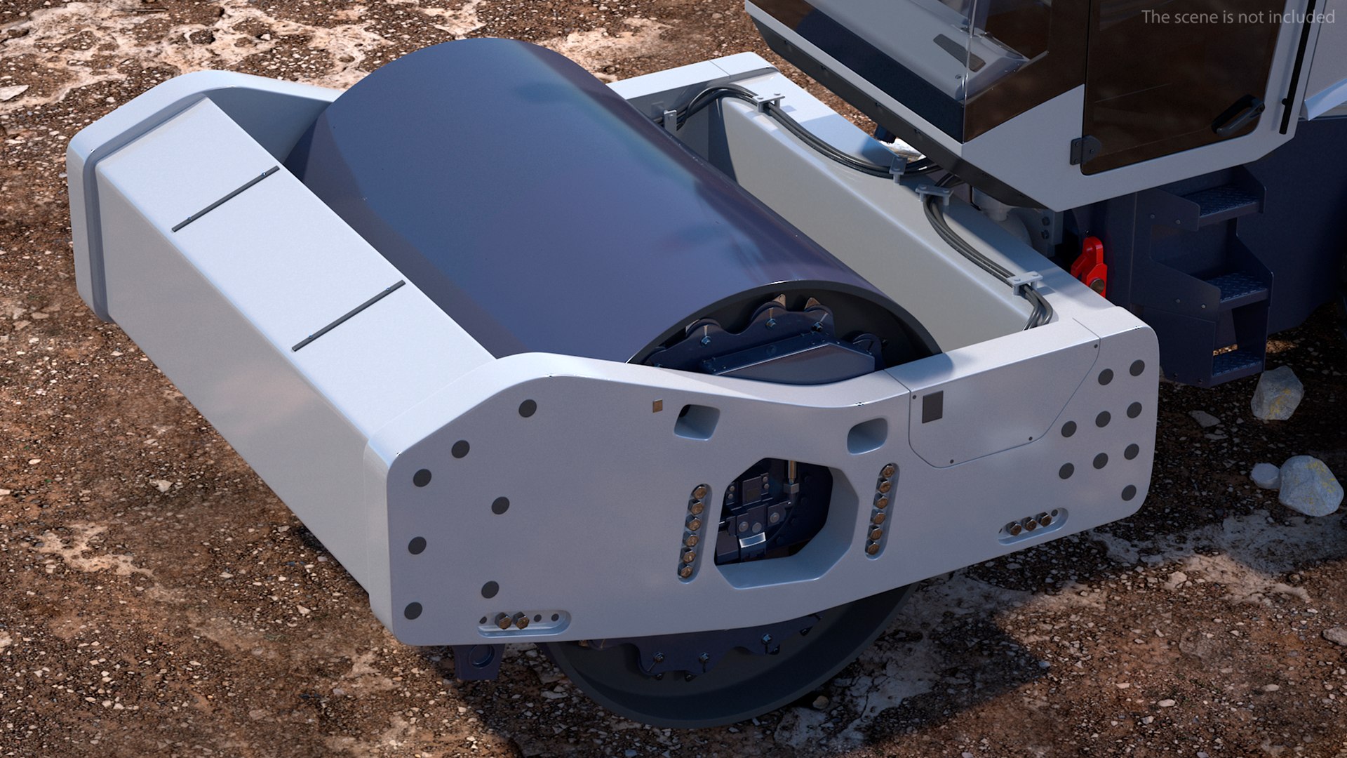 Heavyweight Single Drum Compactor Clean Rigged 3D - TurboSquid 1750101