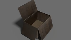 3D model low-poly cardboard box - TurboSquid 1386101