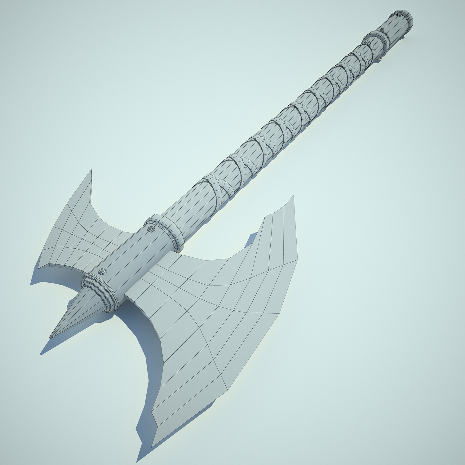 3d model battle axe