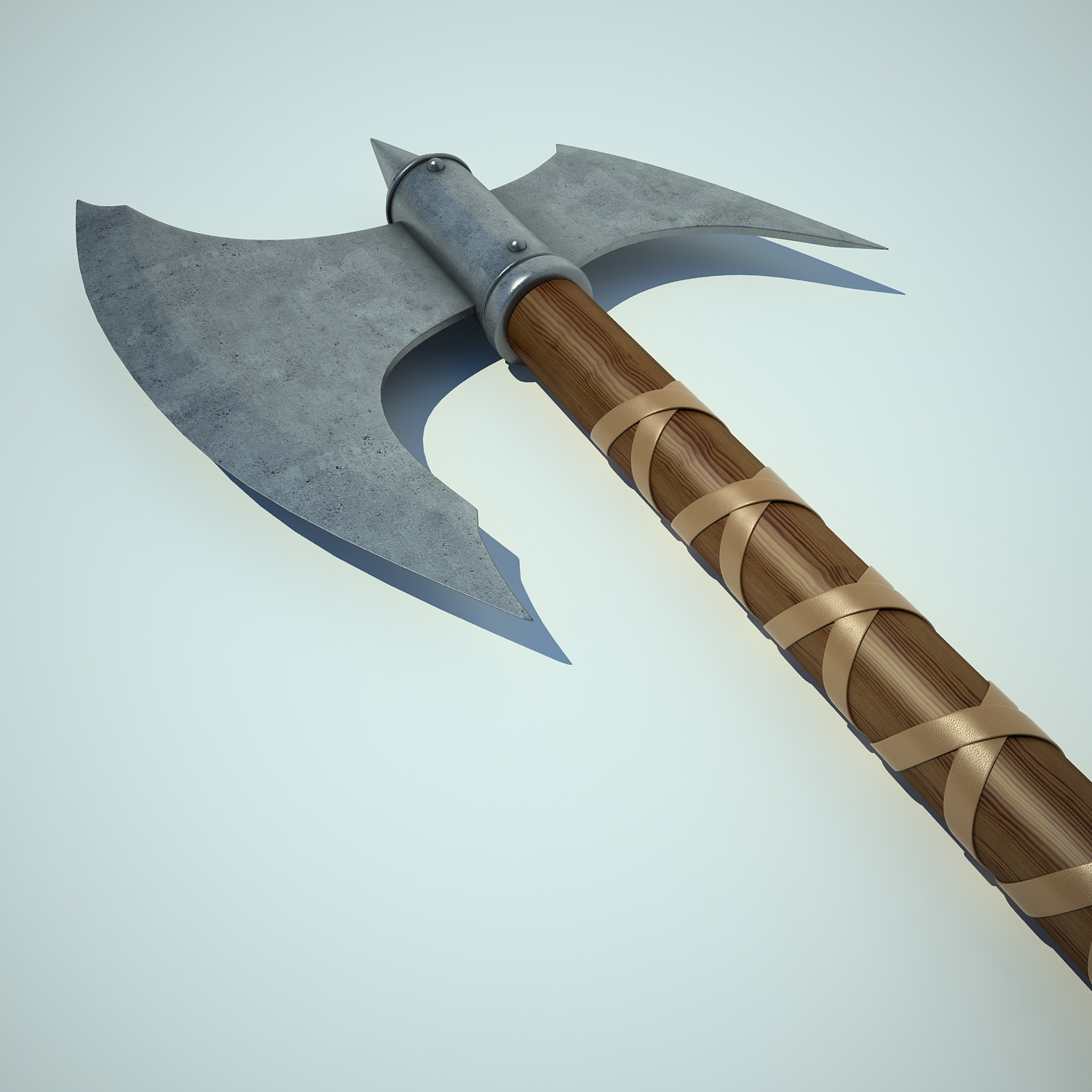 3d model battle axe