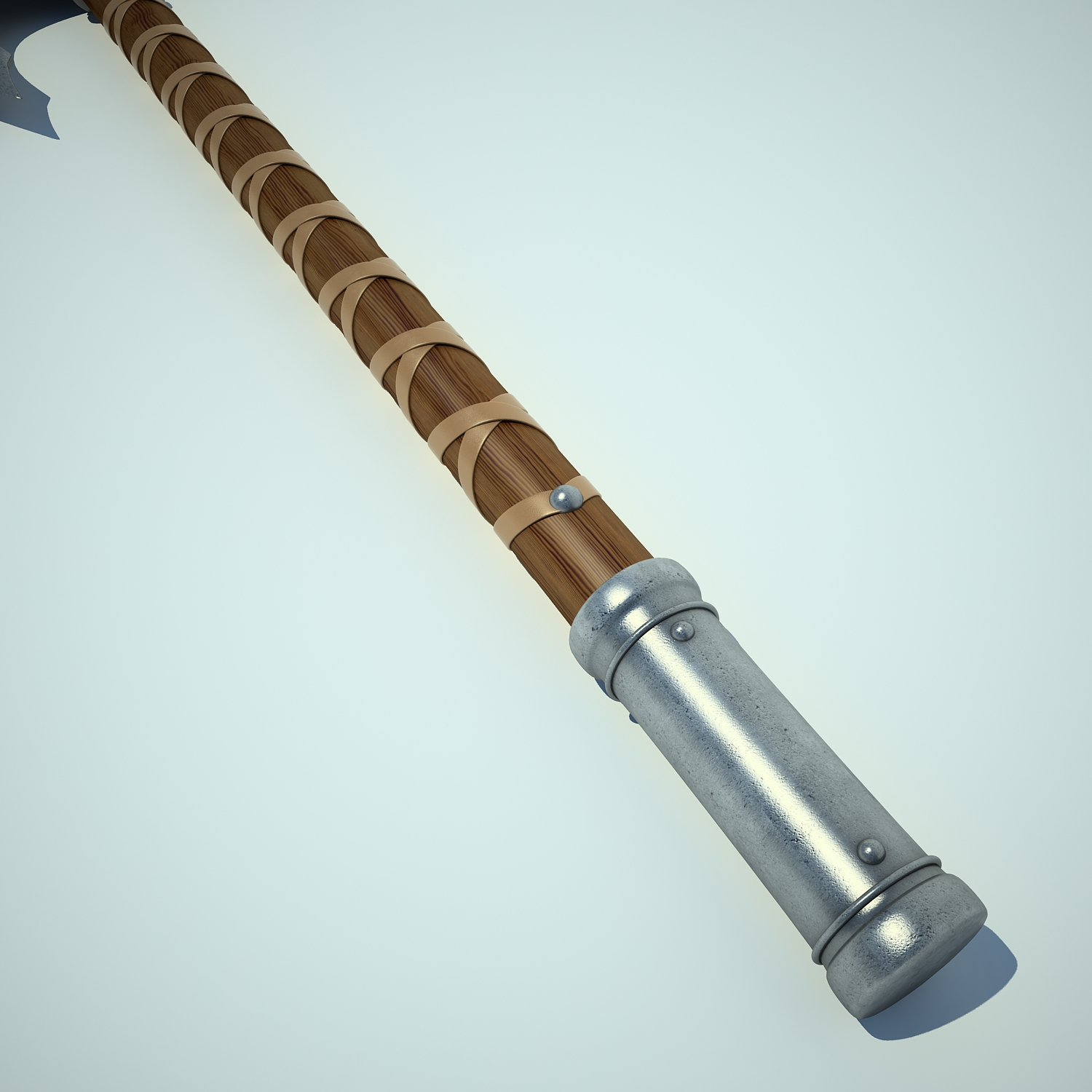3d model battle axe