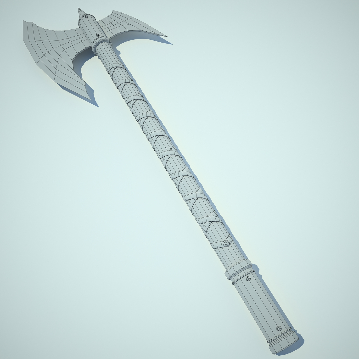 3d model battle axe