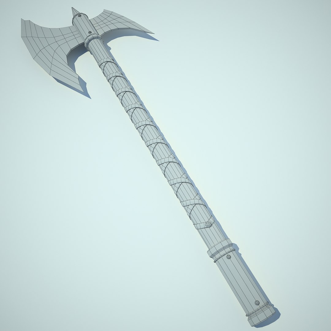 3d Model Battle Axe