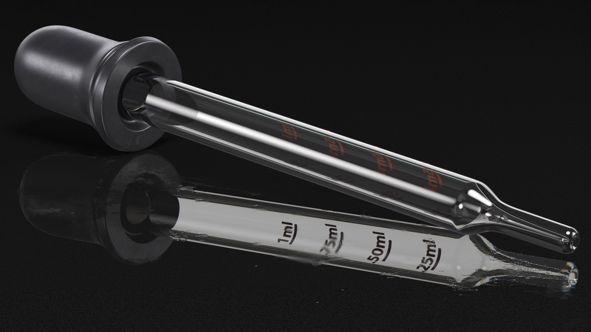 Straight Tip Calibrated Medicine Dropper 1ml 3D model - TurboSquid 1804861