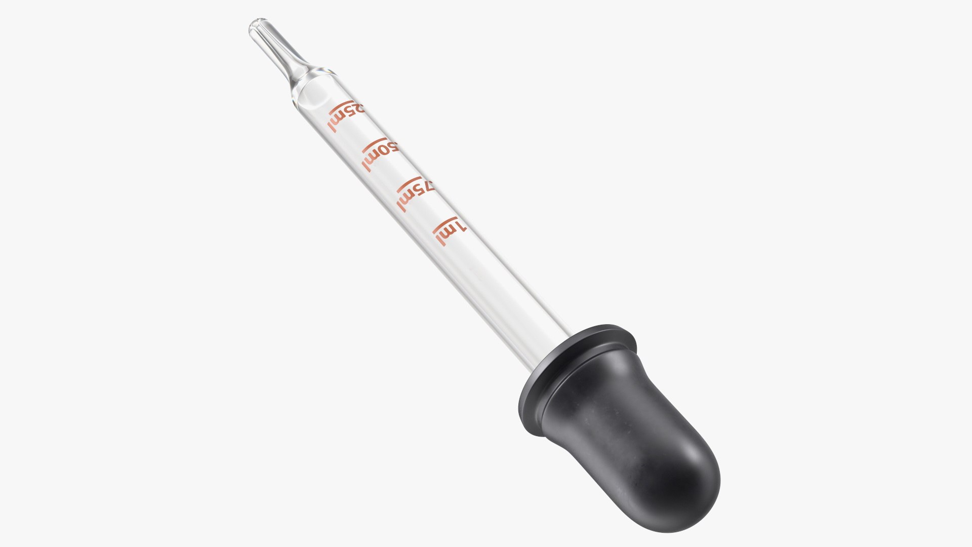 Straight Tip Calibrated Medicine Dropper 1ml 3D model - TurboSquid 1804861