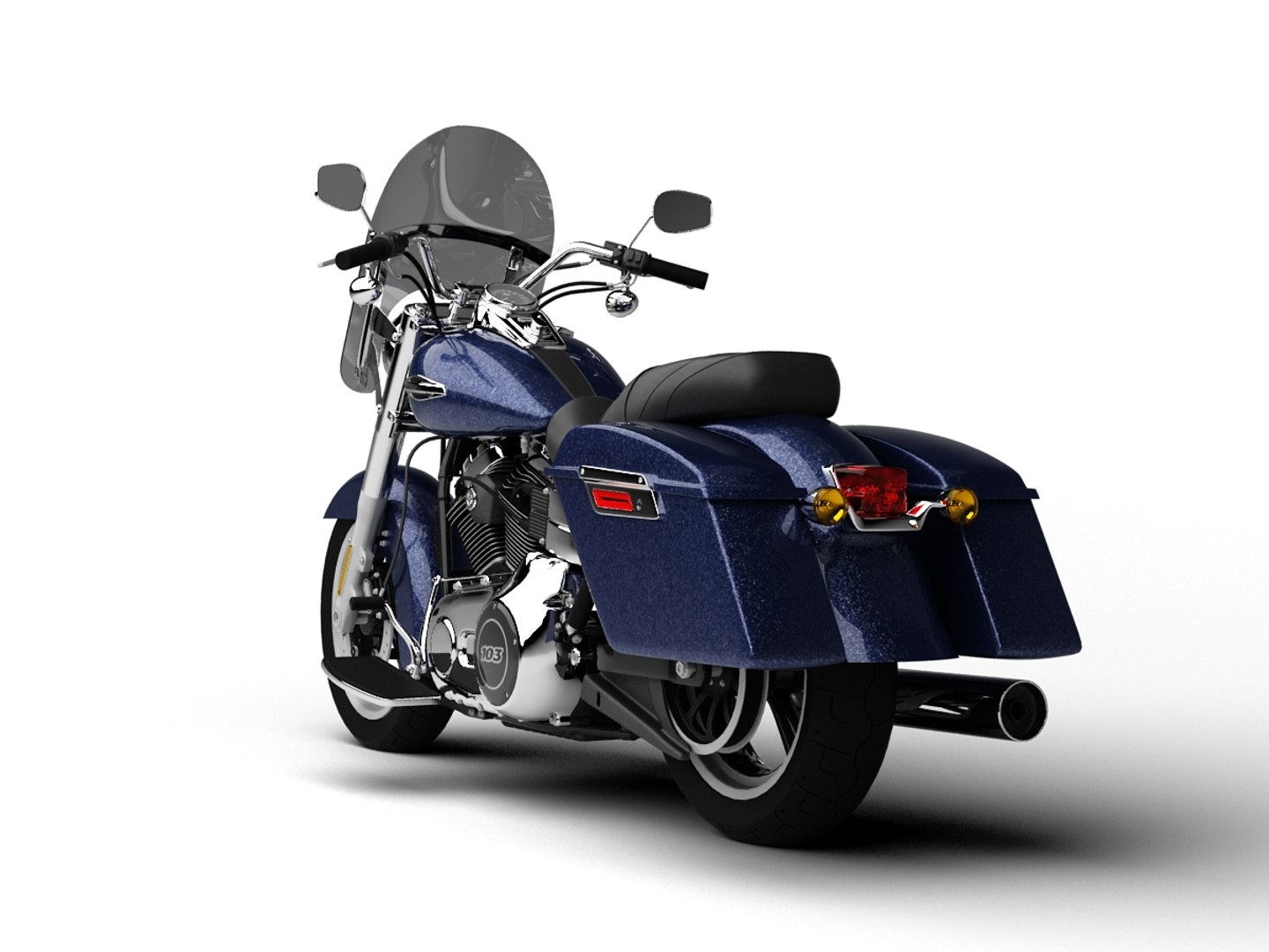 3ds max harley-davidson fld dyna switchback