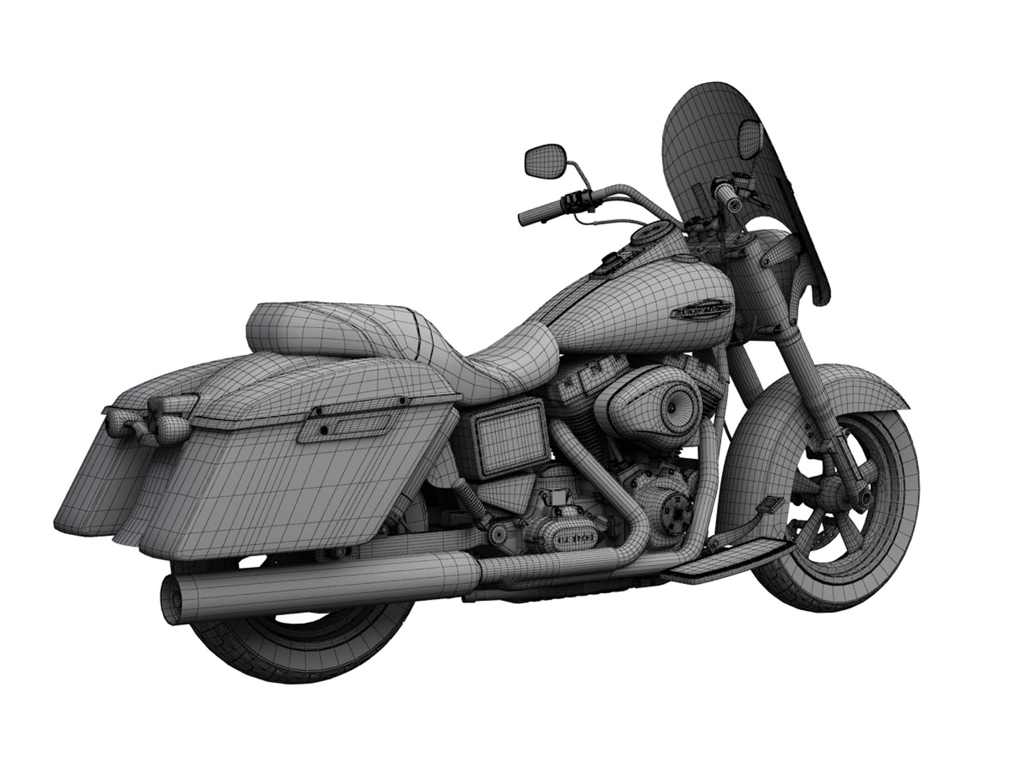3ds max harley-davidson fld dyna switchback