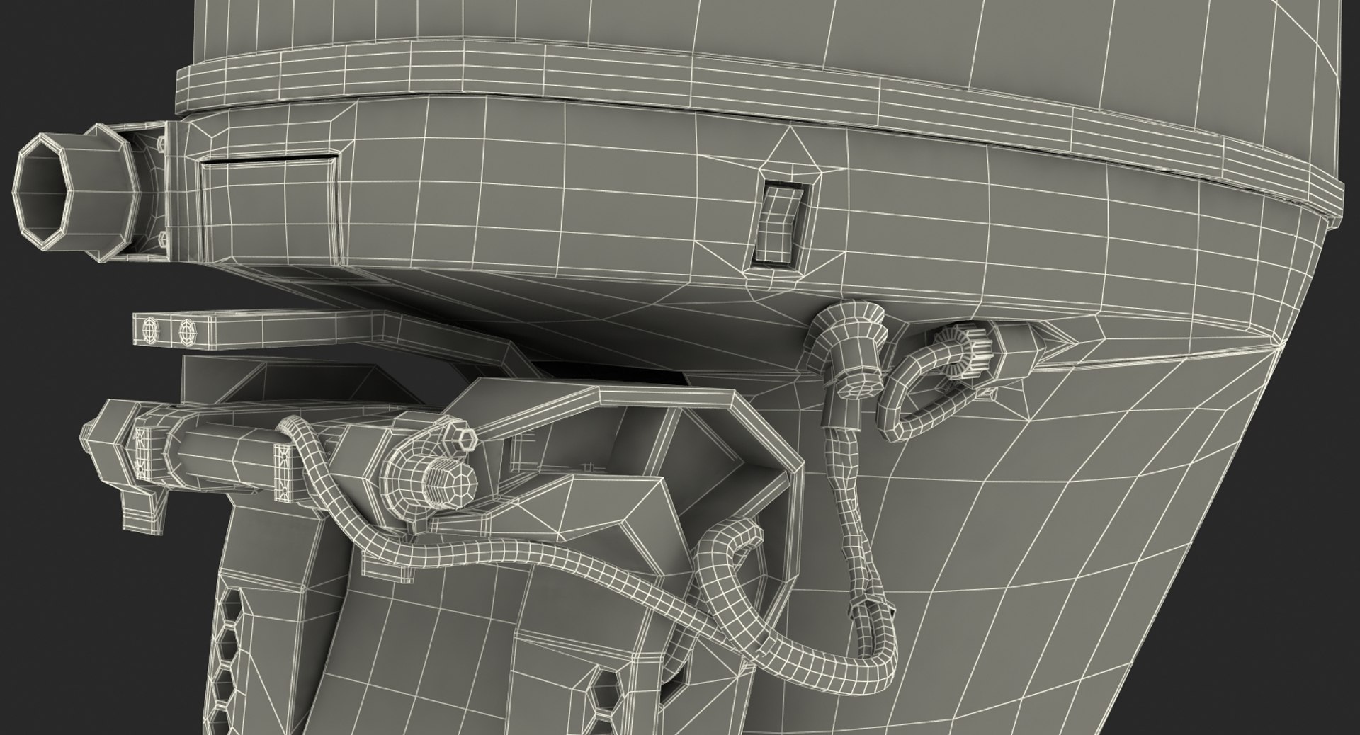 3D portable outboard boat motor - TurboSquid 1300762