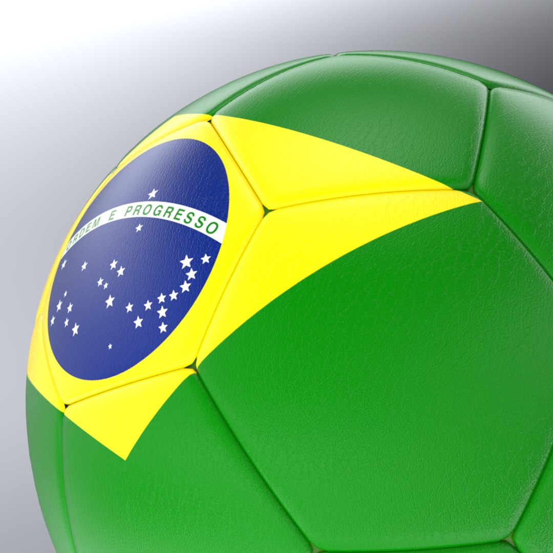 3d Brazil Soccer Ball Flag