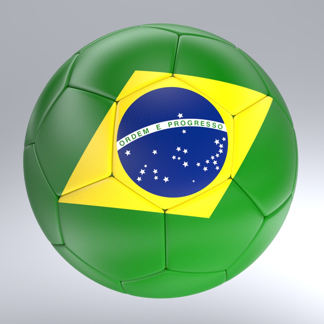 3d Brazil Soccer Ball Flag