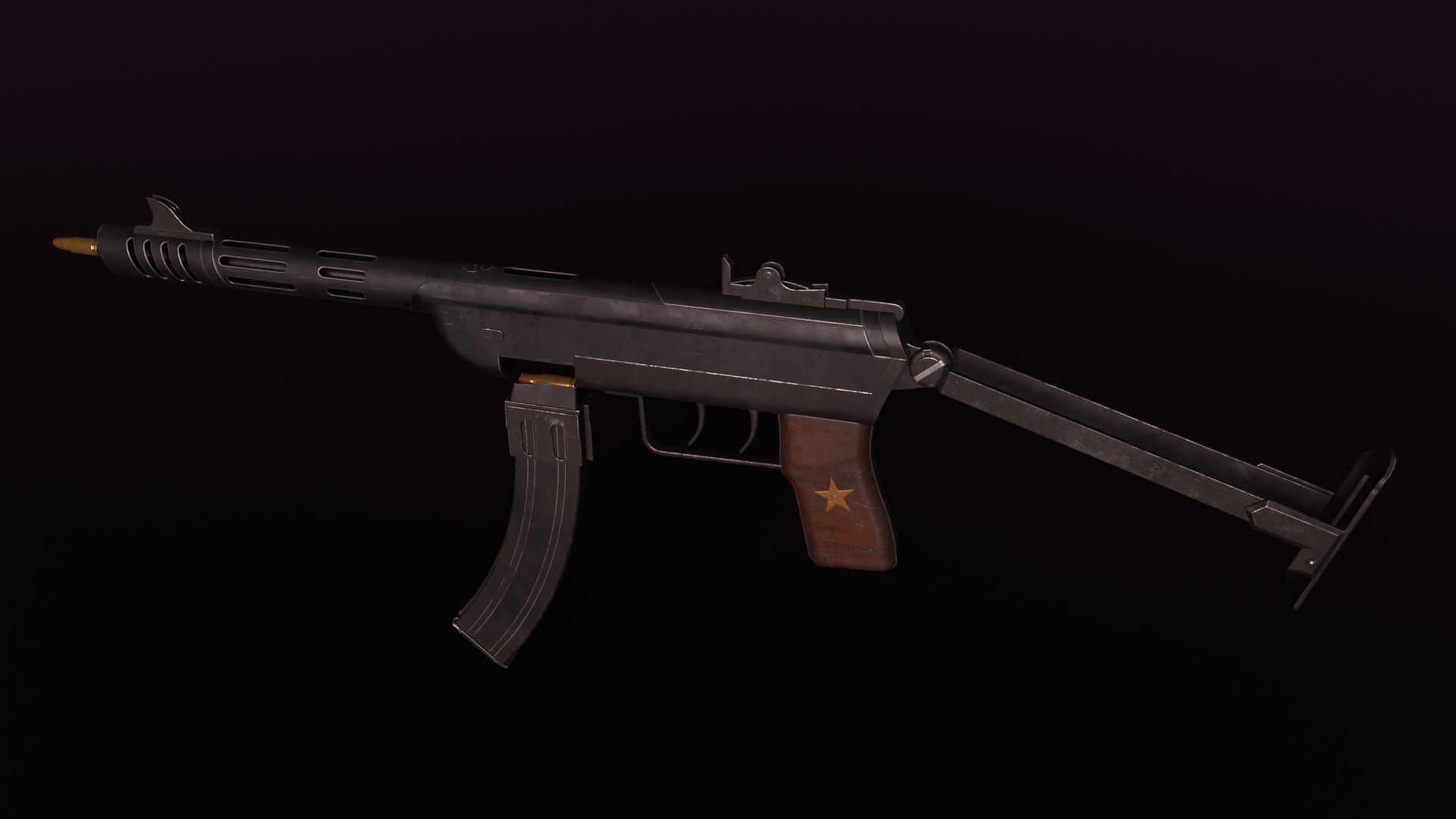 Sergeev Submachine Gun Model - TurboSquid 1983658