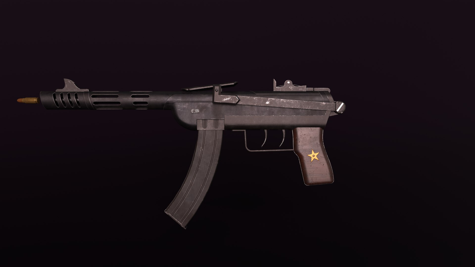 Sergeev Submachine Gun Model - TurboSquid 1983658