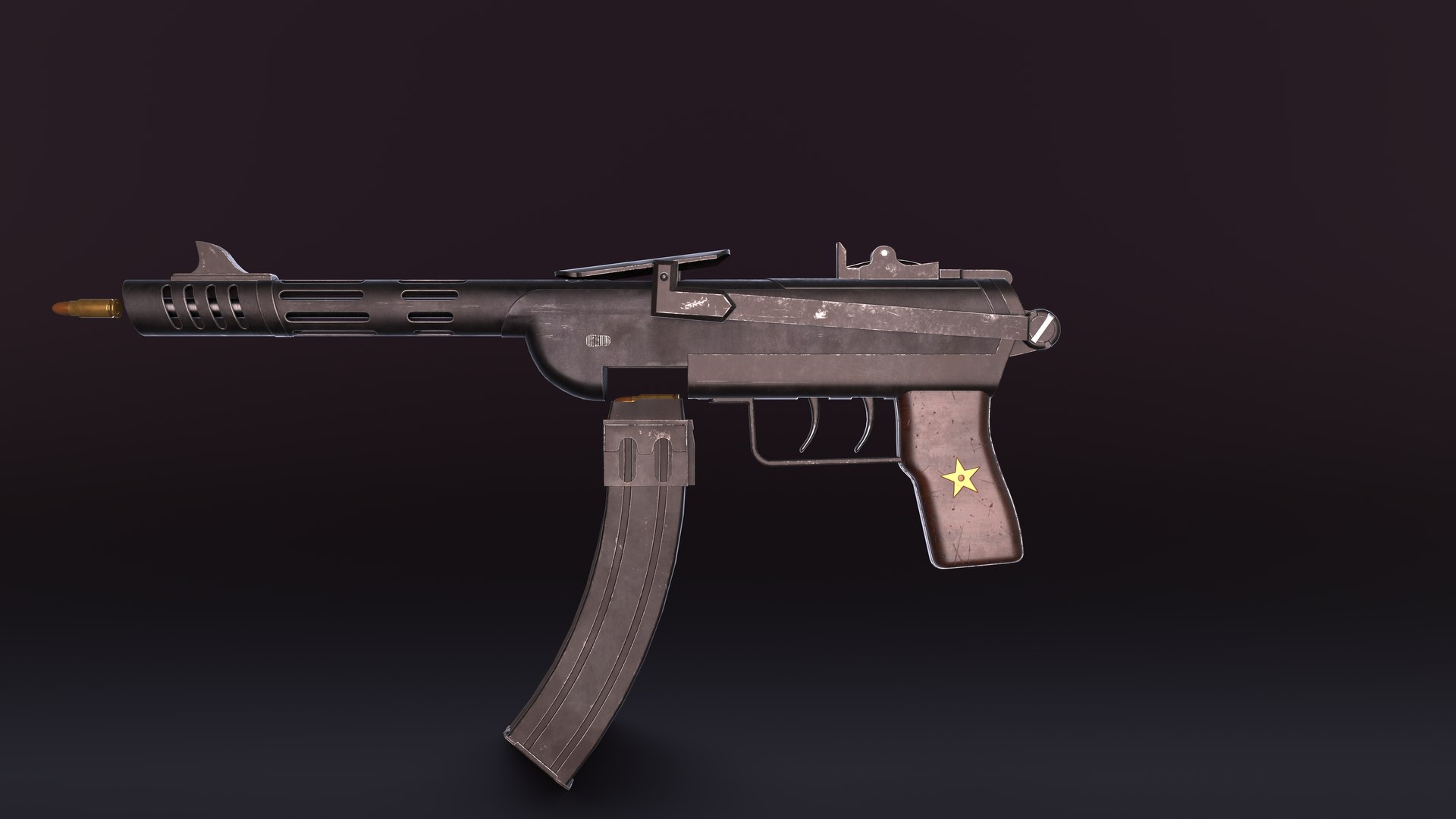 Sergeev Submachine Gun Model - TurboSquid 1983658