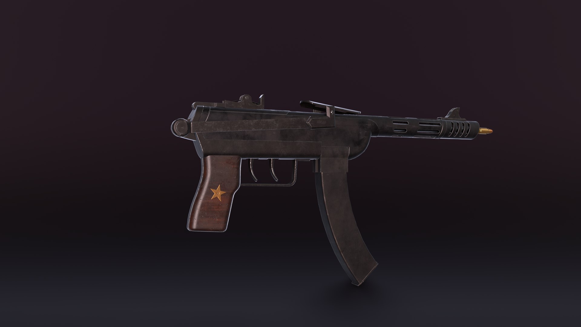 Sergeev Submachine Gun Model - TurboSquid 1983658