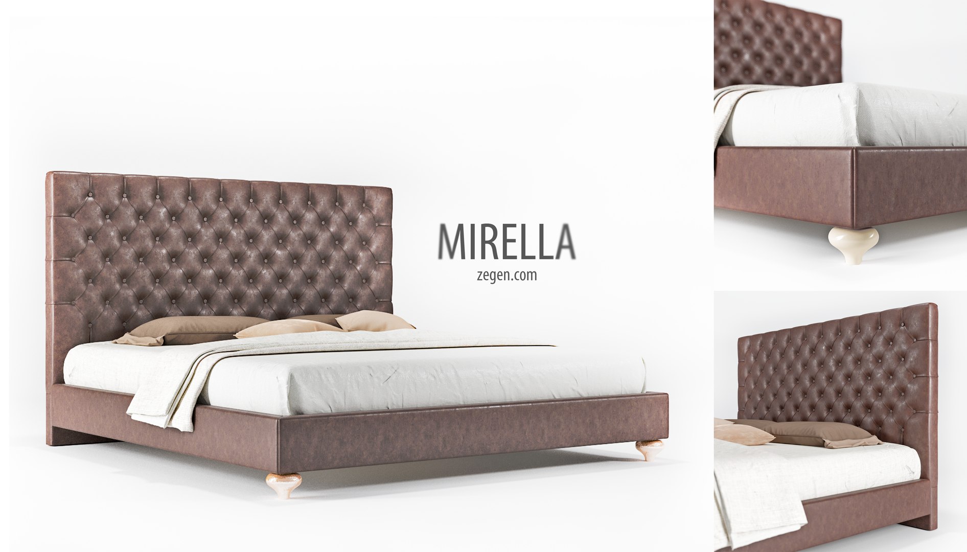 Bed Mirella 3d Model
