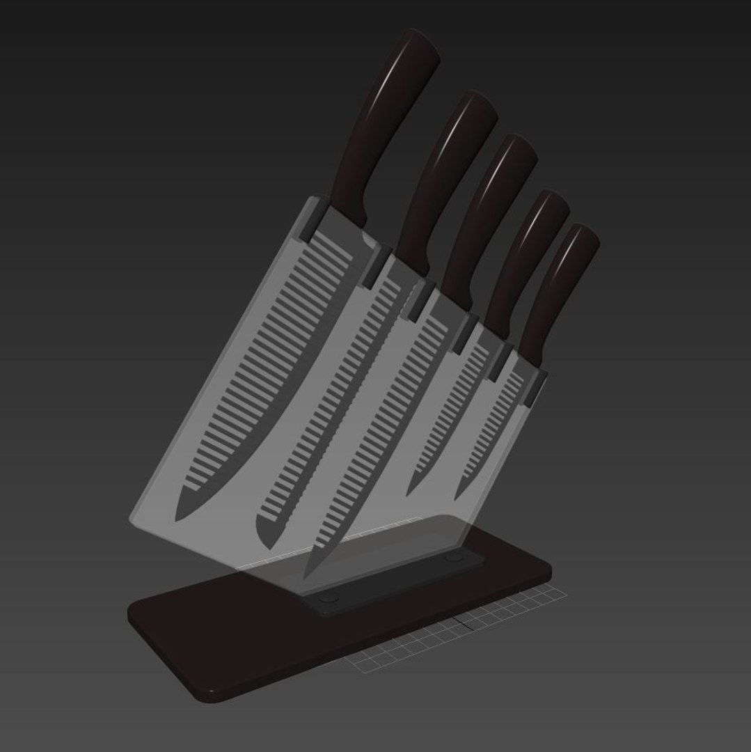 Knife Stand 3d Model