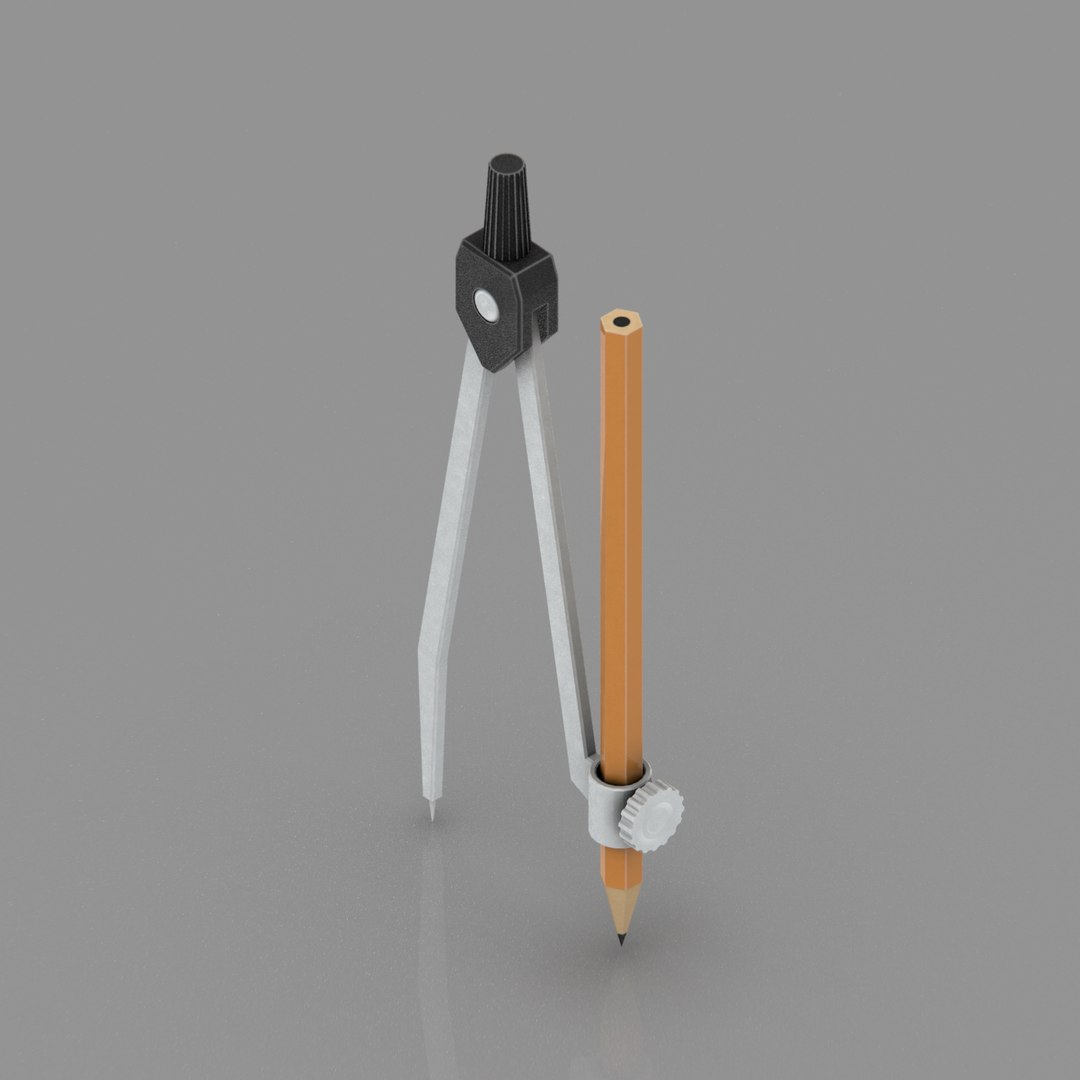 3D Compass Drawing Tool Model - TurboSquid 2151231