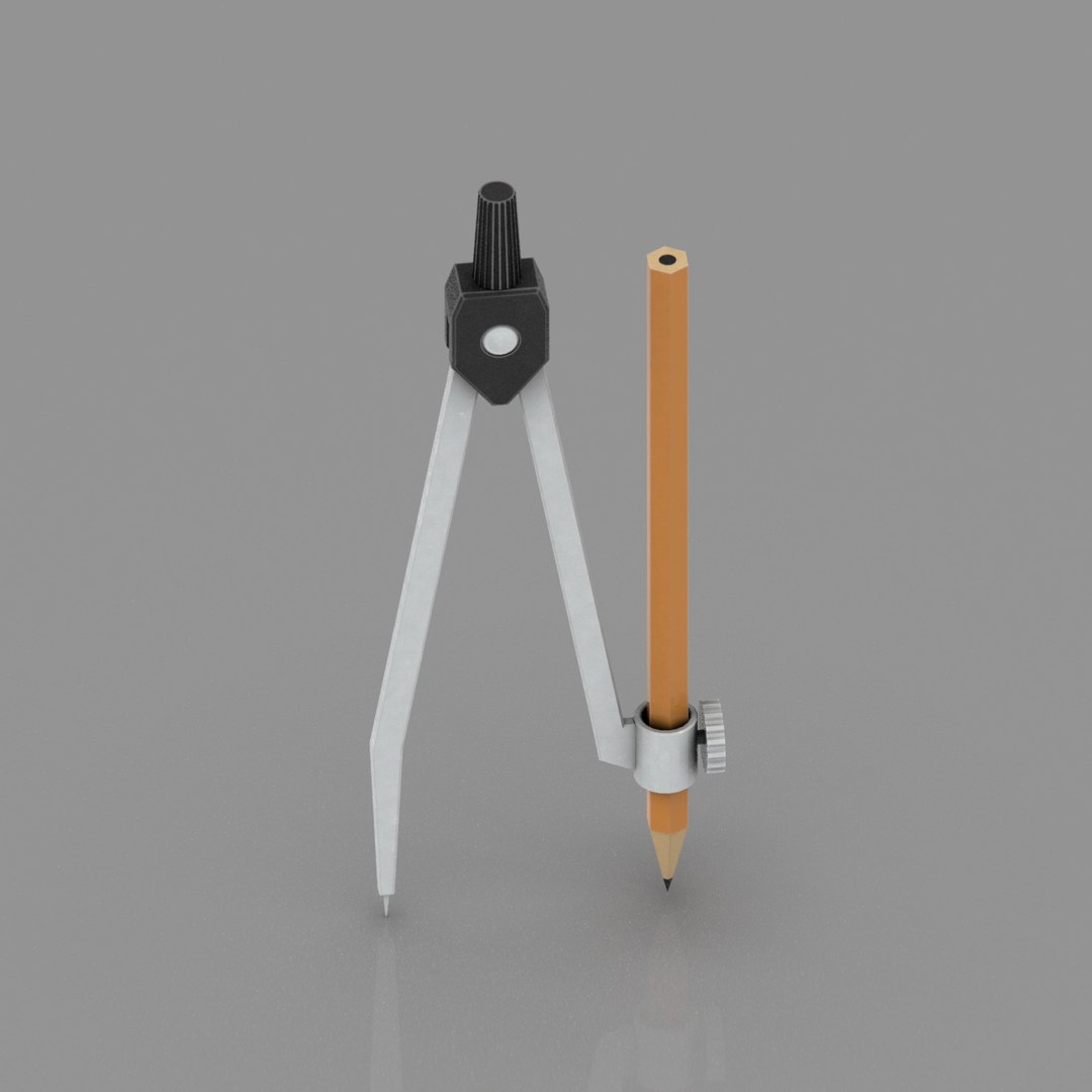 3D Compass Drawing Tool Model - TurboSquid 2151231