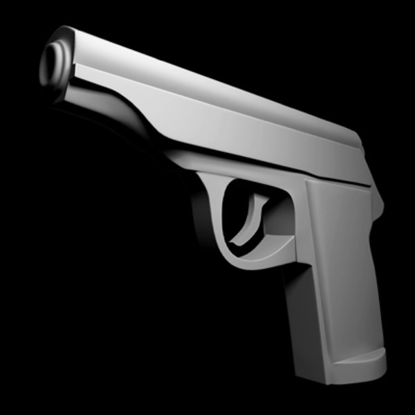 3d model handgun gun pistols