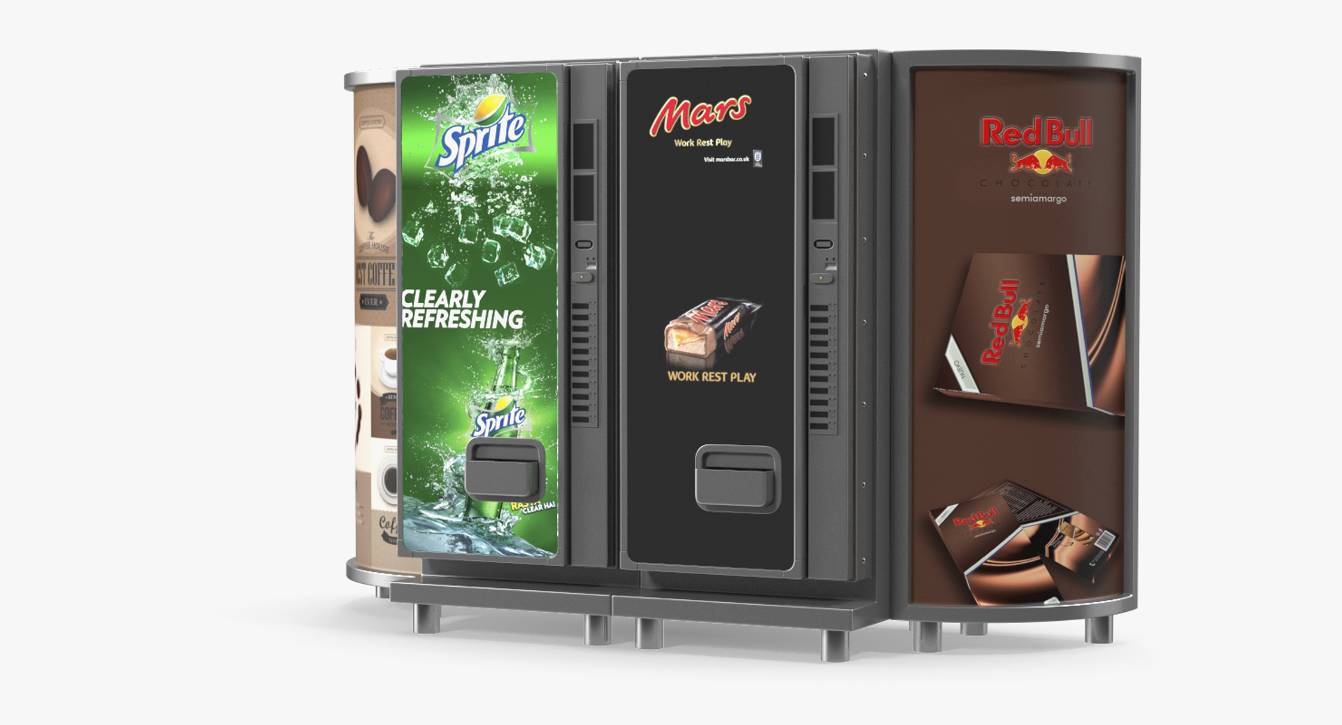 Drinks Vending Machine Lightboxes 3D Model - TurboSquid 1341413