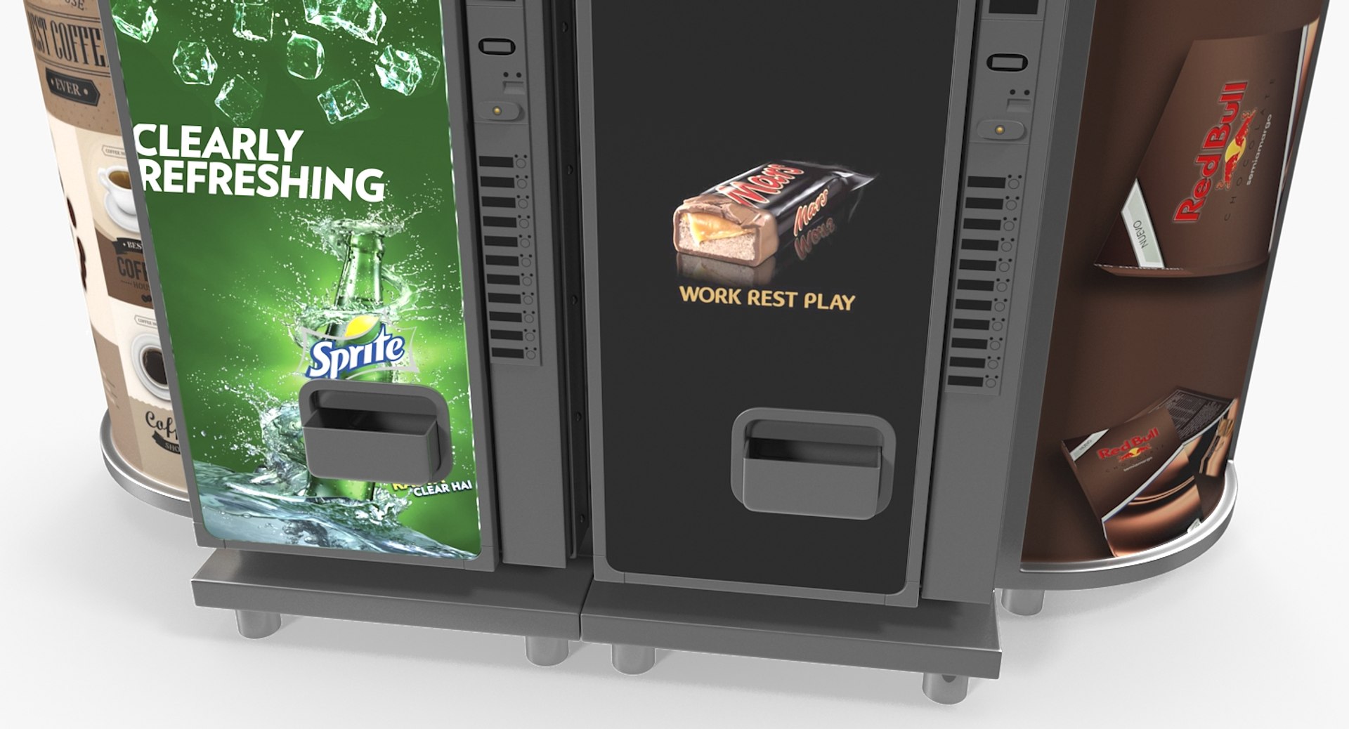 Drinks Vending Machine Lightboxes 3D Model - TurboSquid 1341413