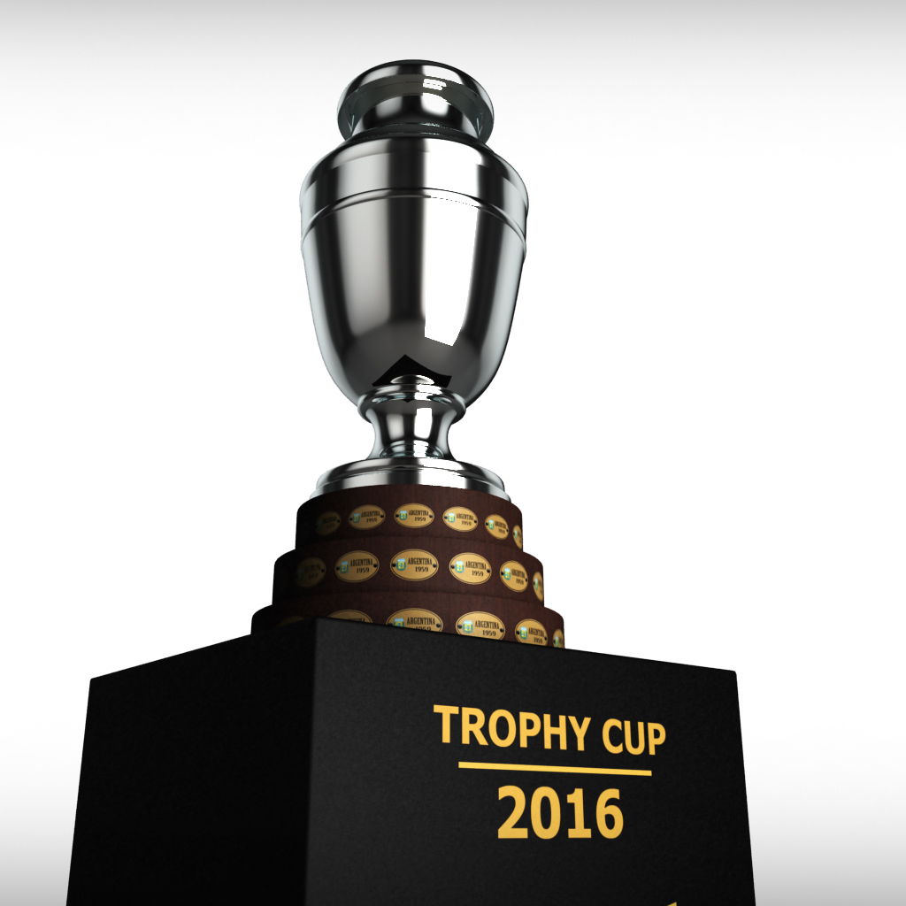 3d copa america cup trophy model