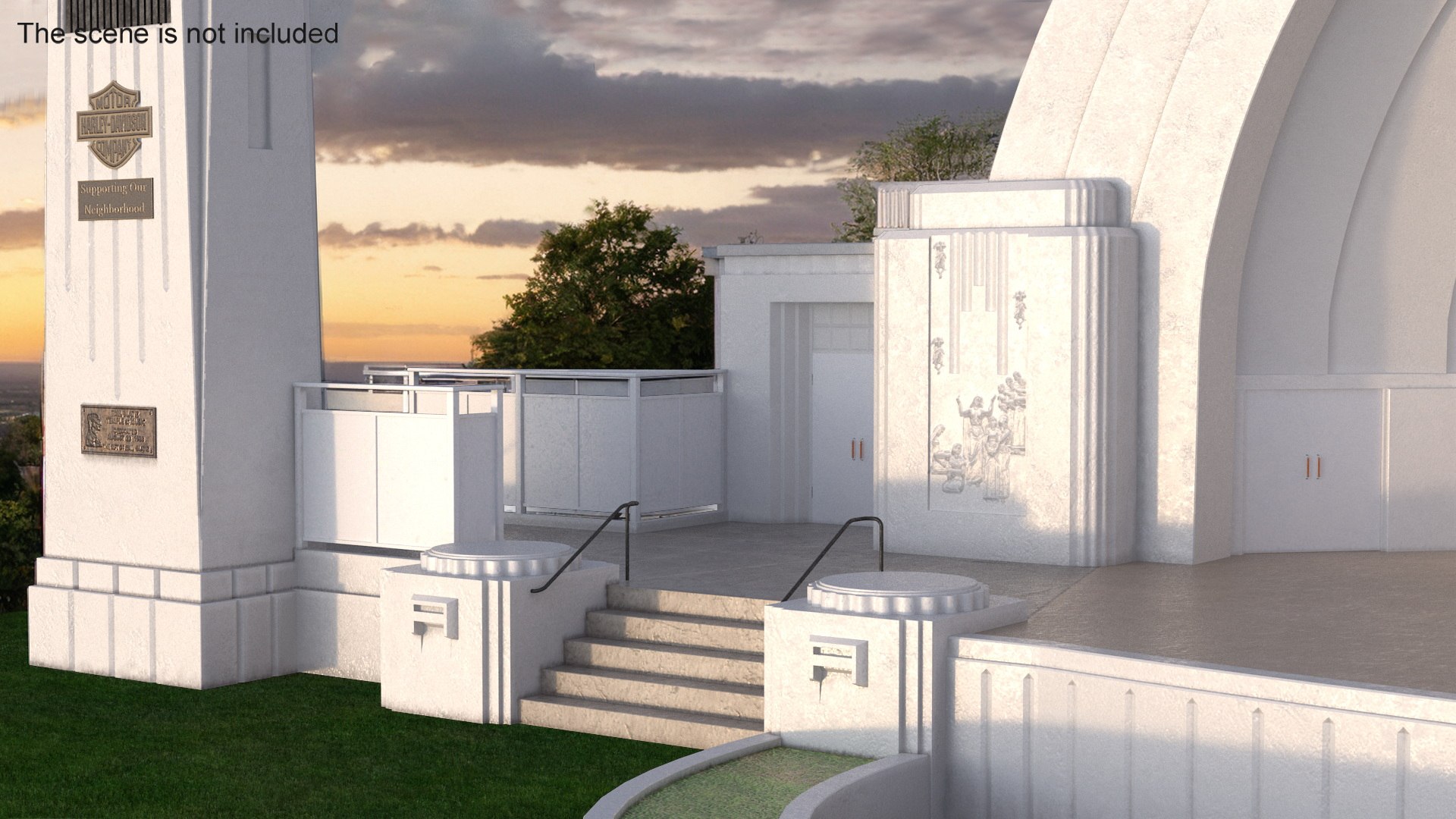 Washington Park Band Shell 3D Model - TurboSquid 2300494