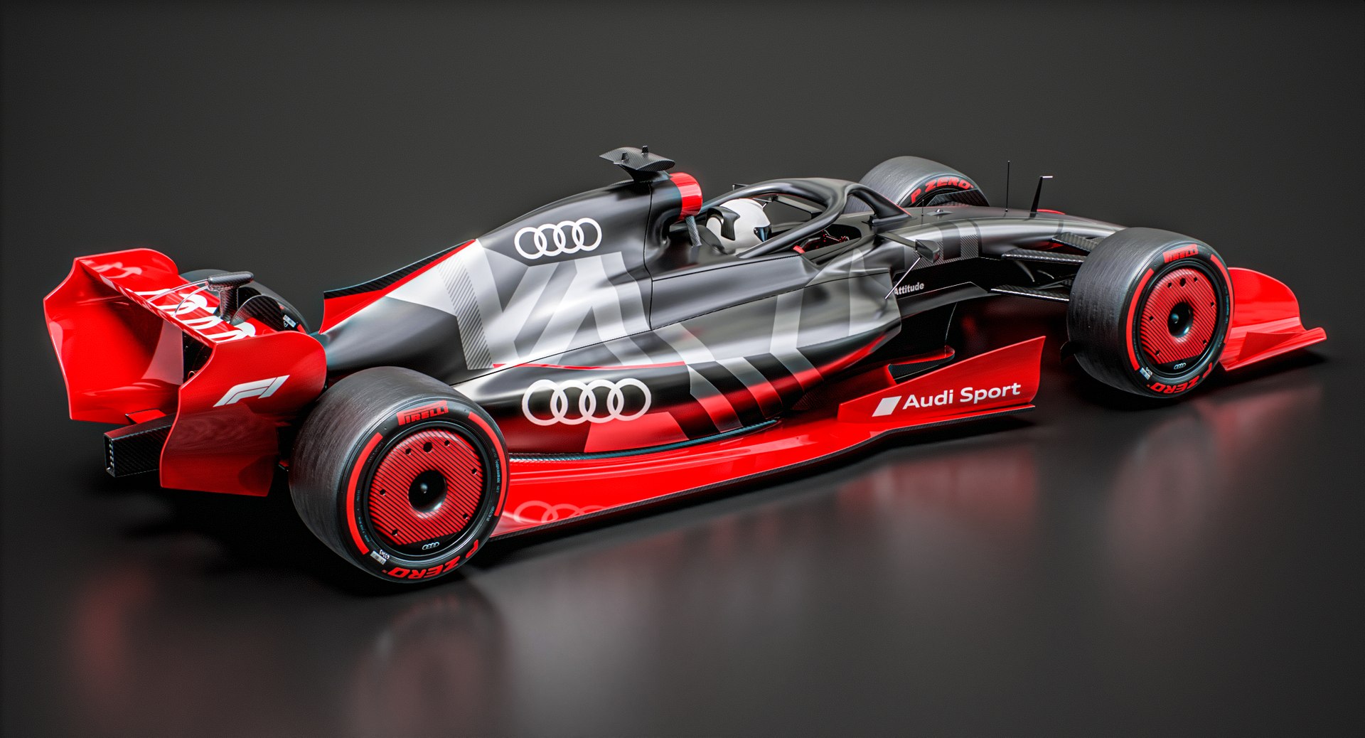 3D Model Formula 1 2026 F1 Audi Livery Concept - TurboSquid 2259664