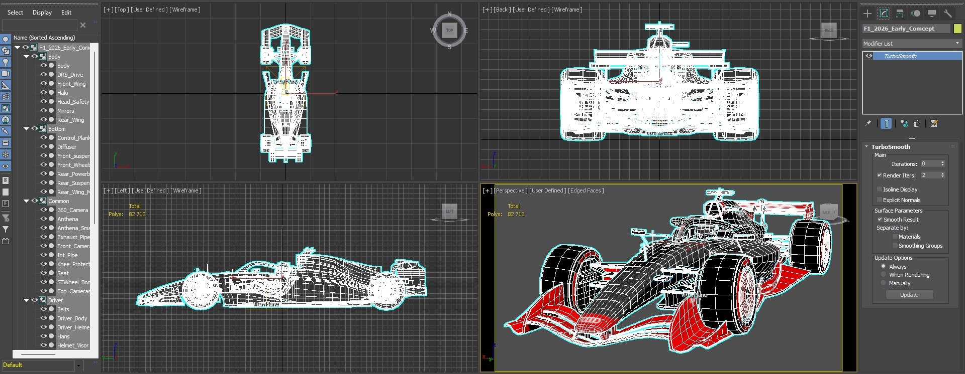 3D Model Formula 1 2026 F1 Audi Livery Concept - TurboSquid 2259664