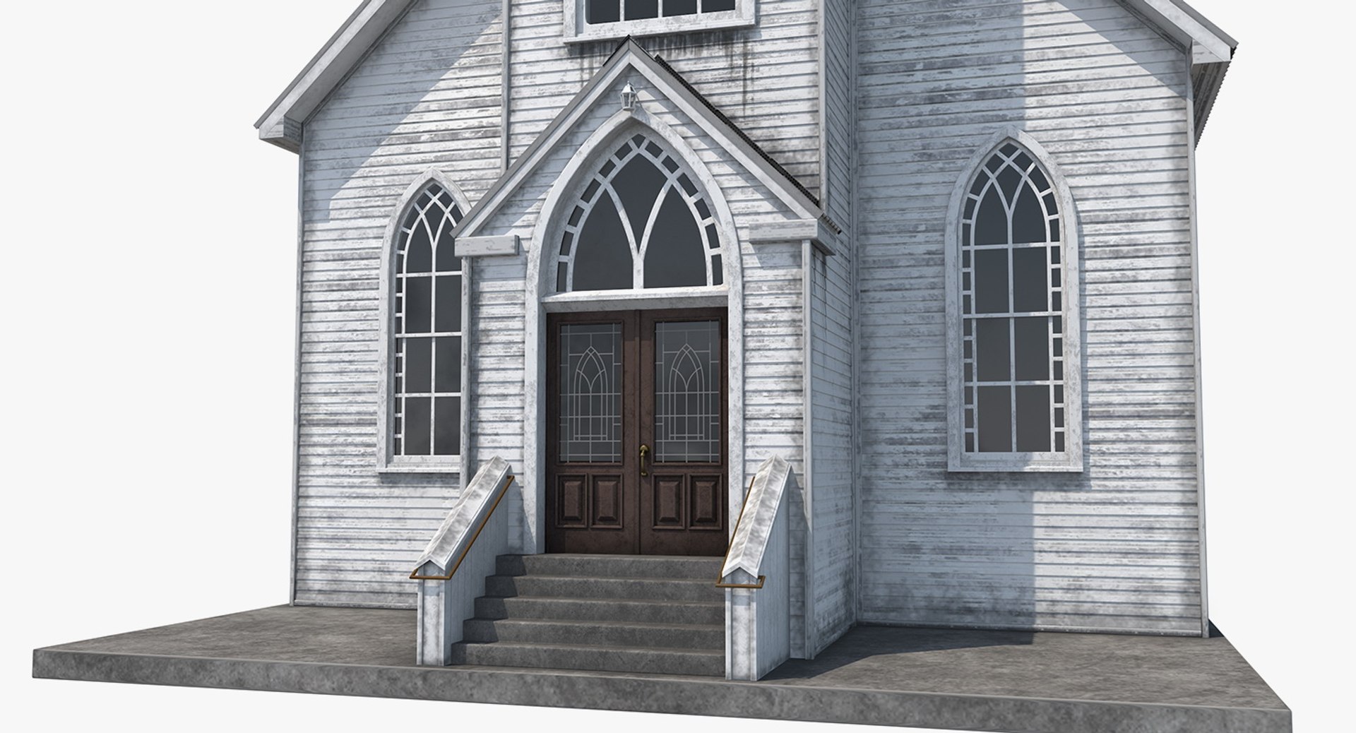 3D Old Wooden Church - TurboSquid 1424471