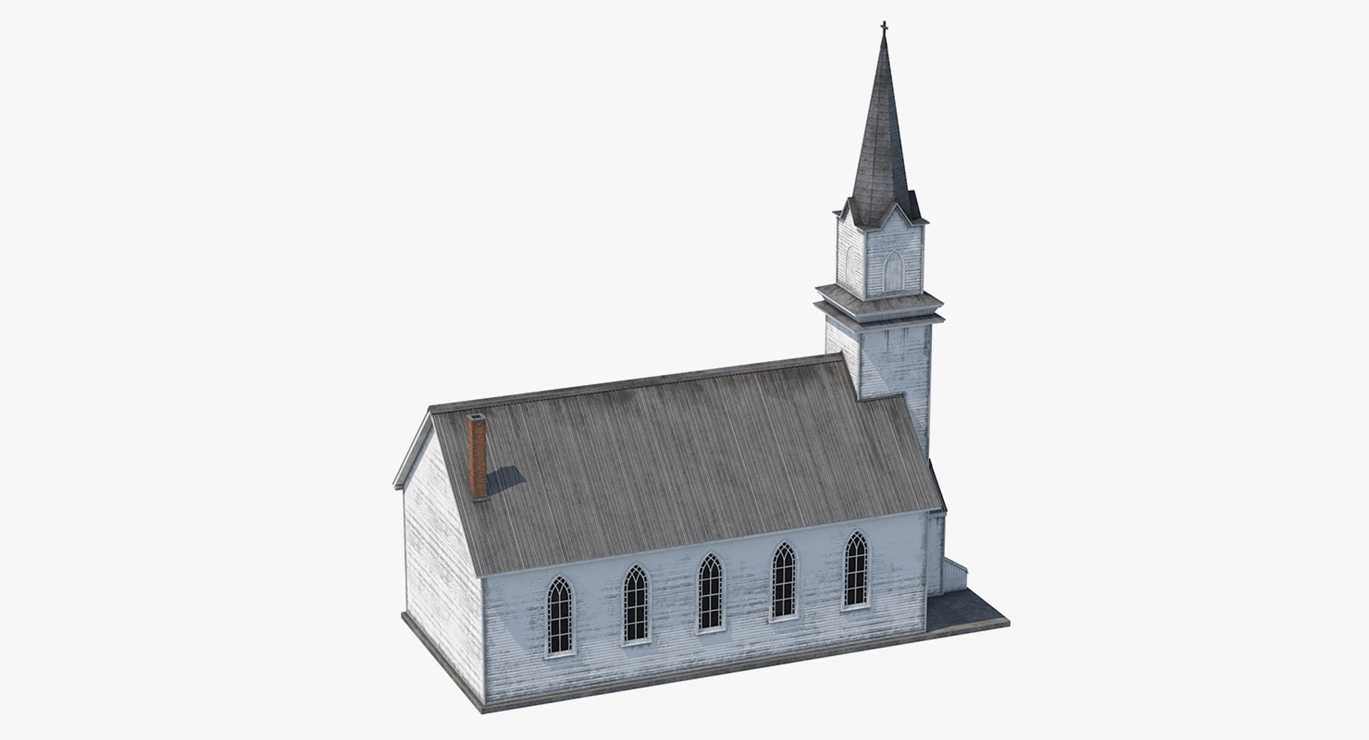 3D Old Wooden Church - TurboSquid 1424471