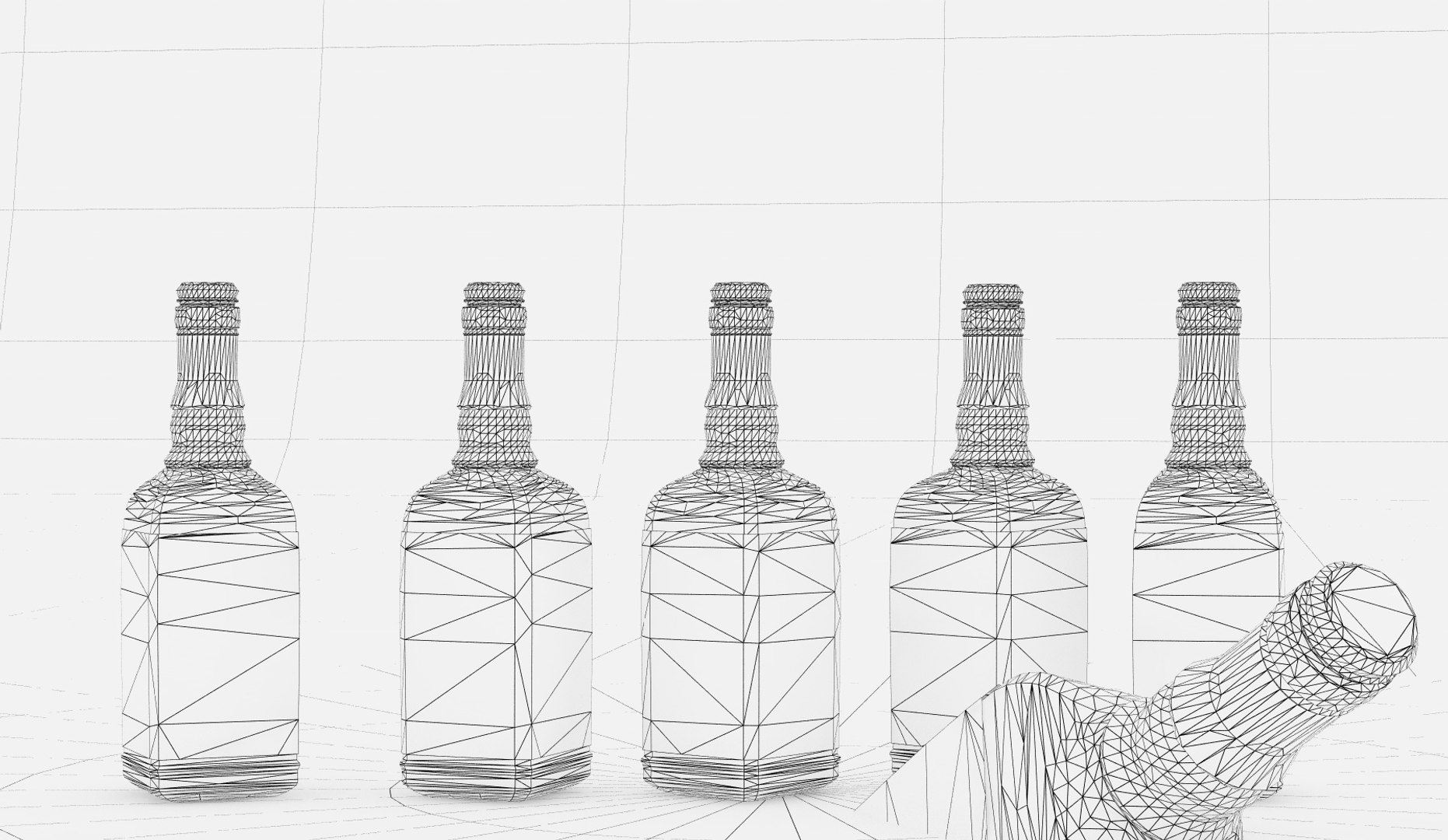 3d Model Bottle Alcohol