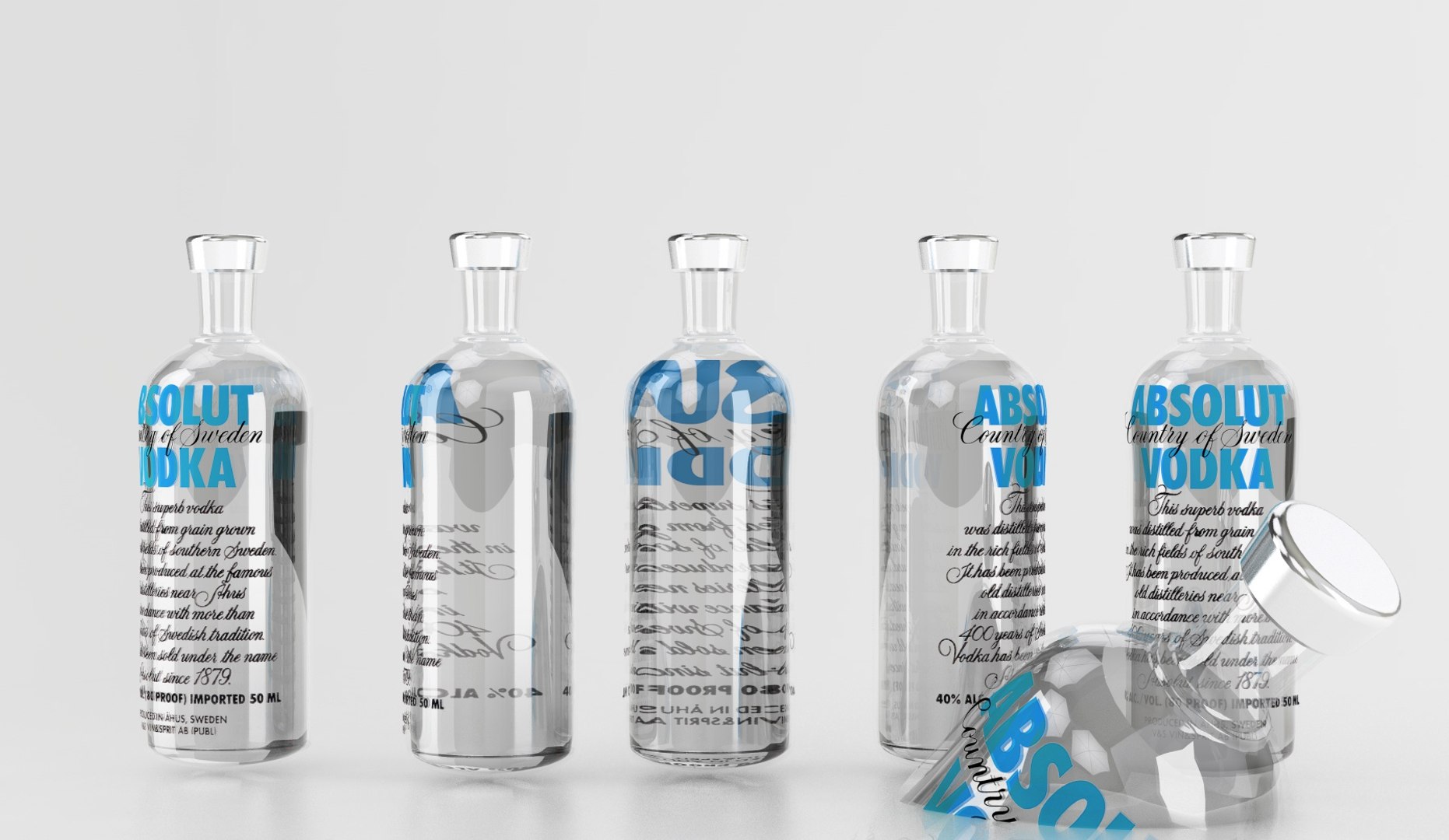 3d Model Bottle Alcohol