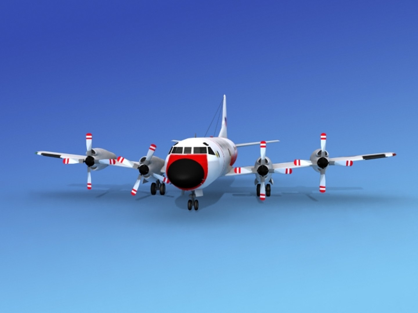 3d orion lockheed p-3 navy model