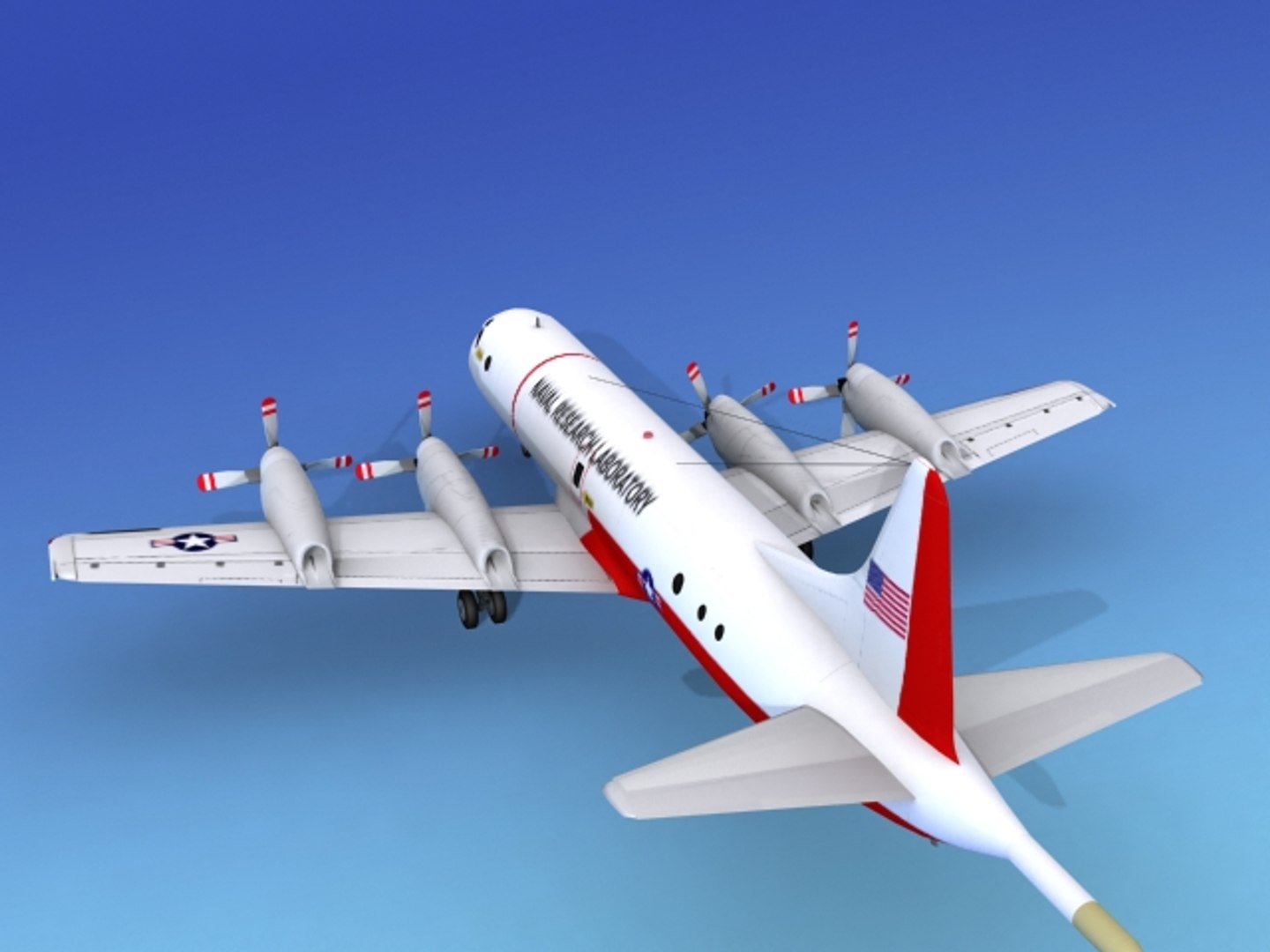 3d orion lockheed p-3 navy model